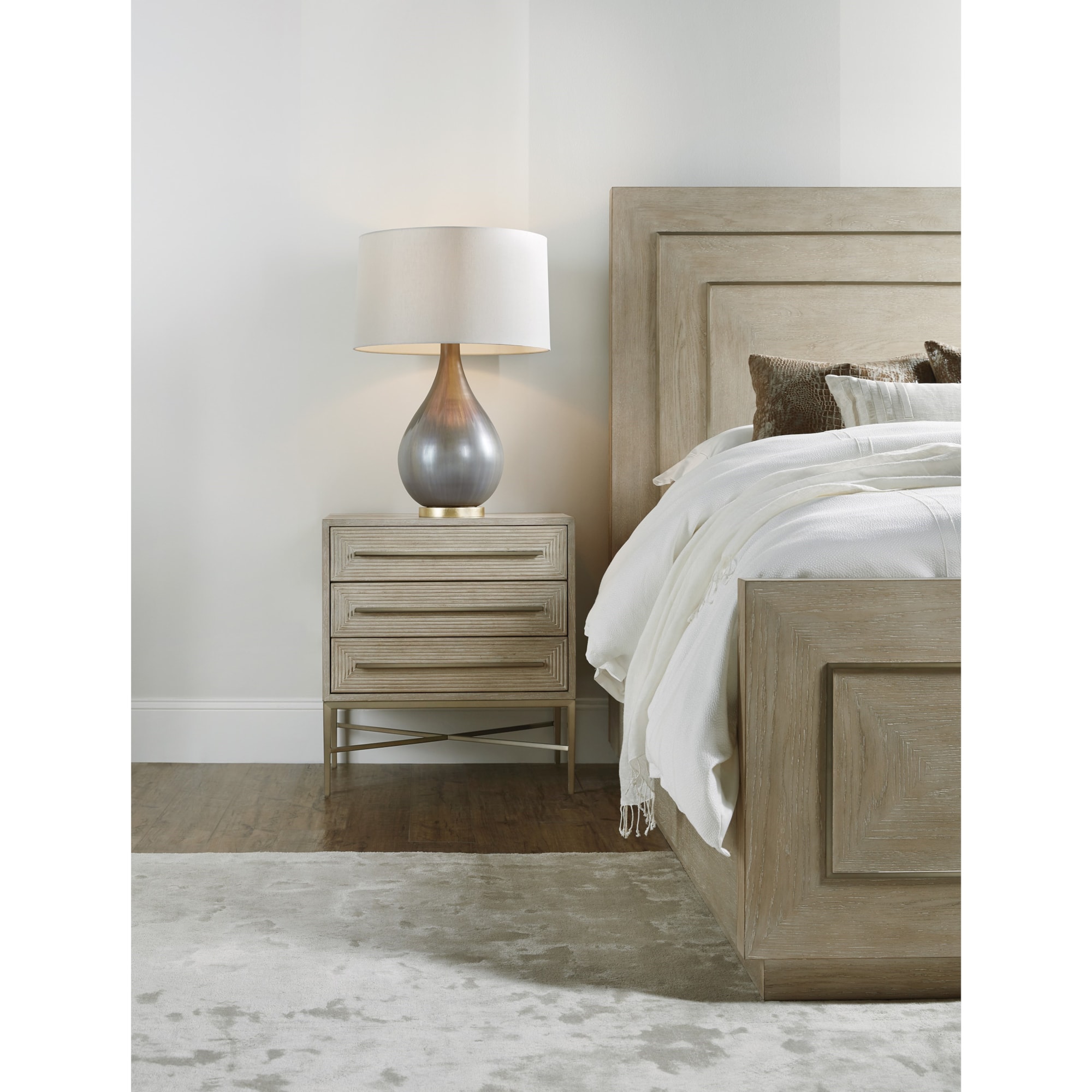 Hooker Furniture Cascade 6120-90115-80 Contemporary Nightstand with USB ...