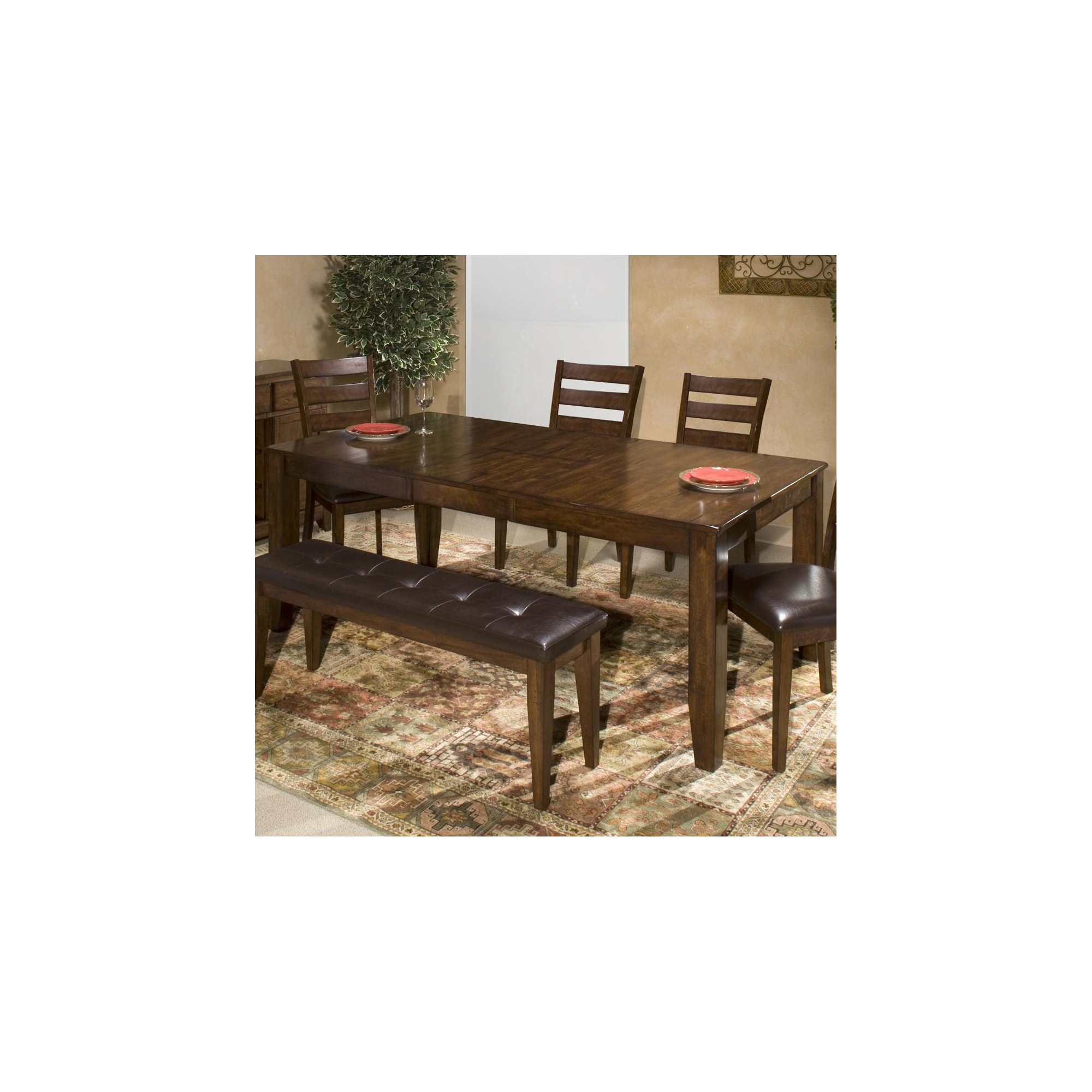 Intercon Kona INCKA-TA-4278-RAI Solid Mango Wood Dining Table with ...