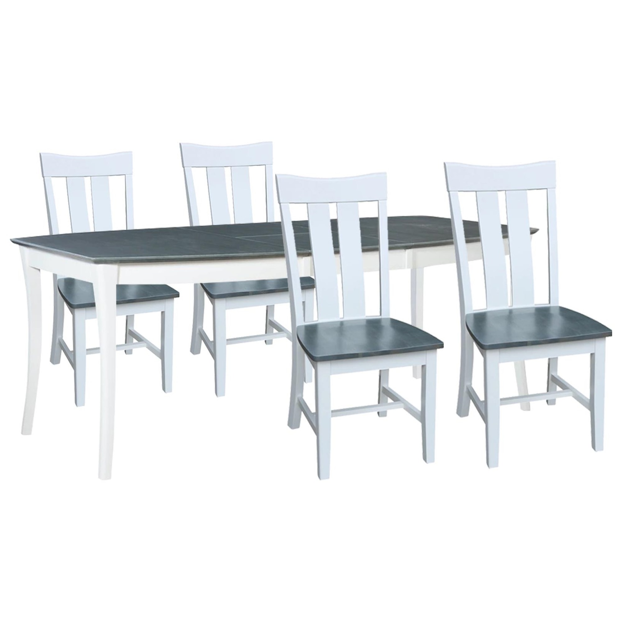 John Thomas SELECT Dining Room 9941554 60 Inch Rectangle Table and 4 ...