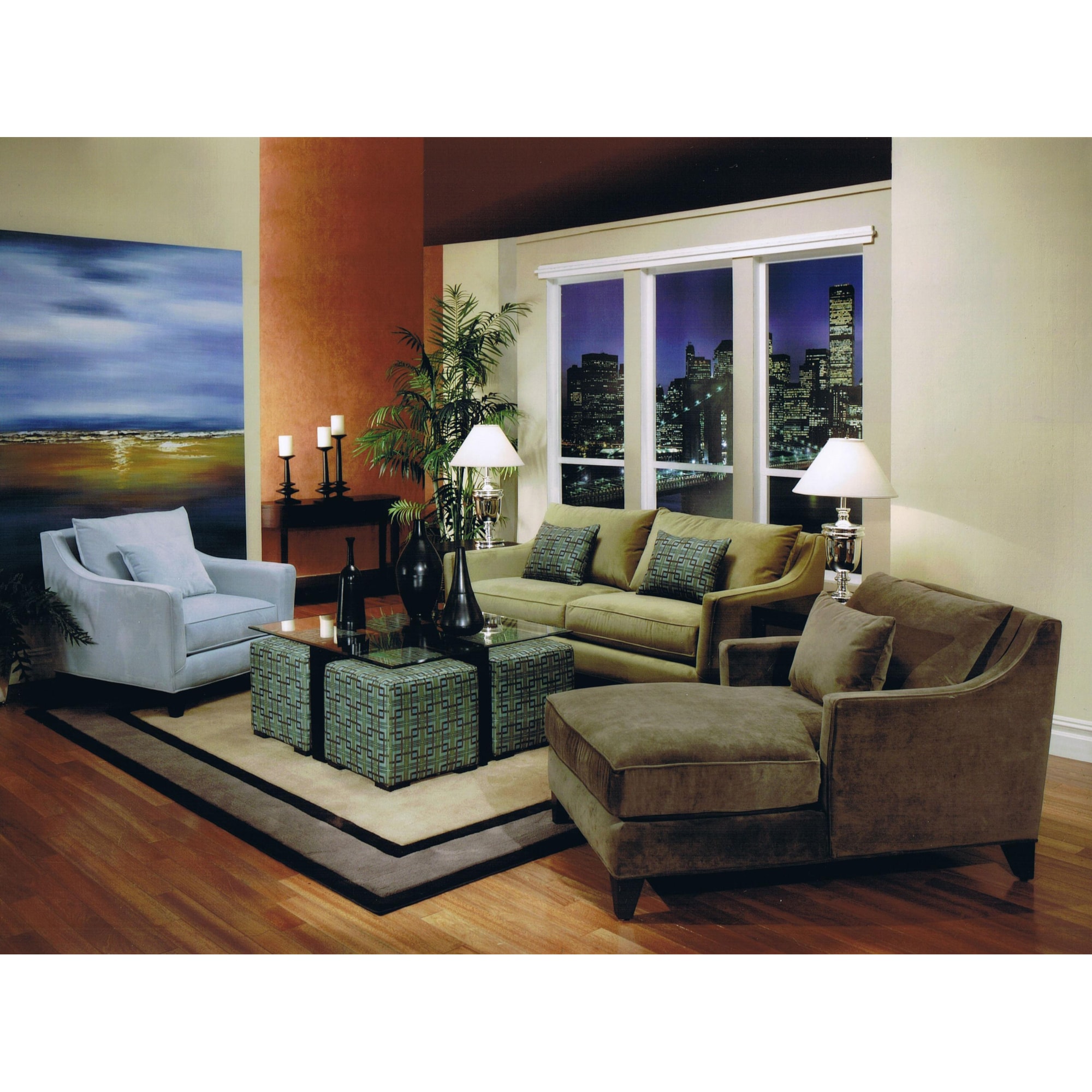 Jonathan Louis Margaret 43229 Contemporary Chaise with 2 Arms ...