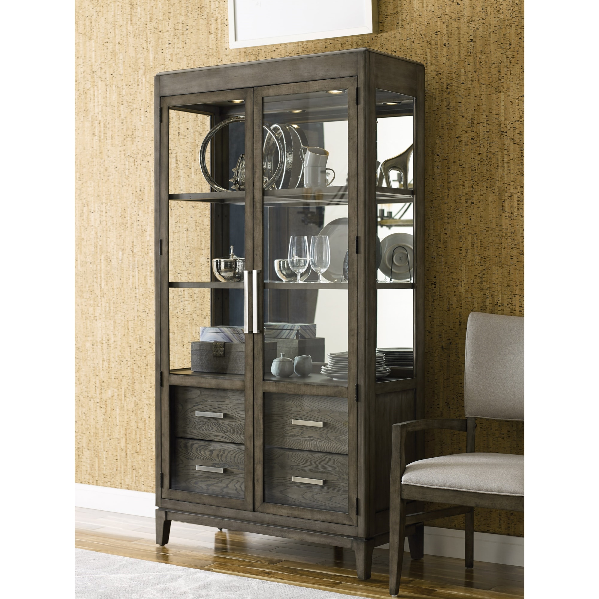 Kincaid Furniture Cascade 863-830 Harrison Solid Wood Display Cabinet ...