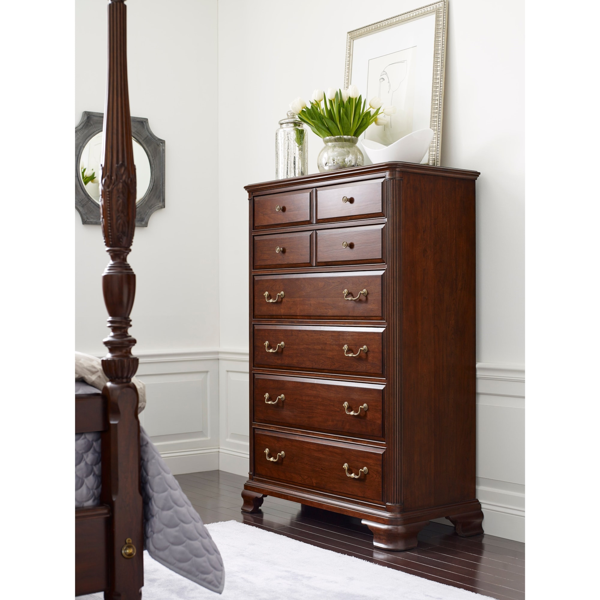 Kincaid Furniture Hadleigh 607215550 Traditional Eight Drawer Chest ...