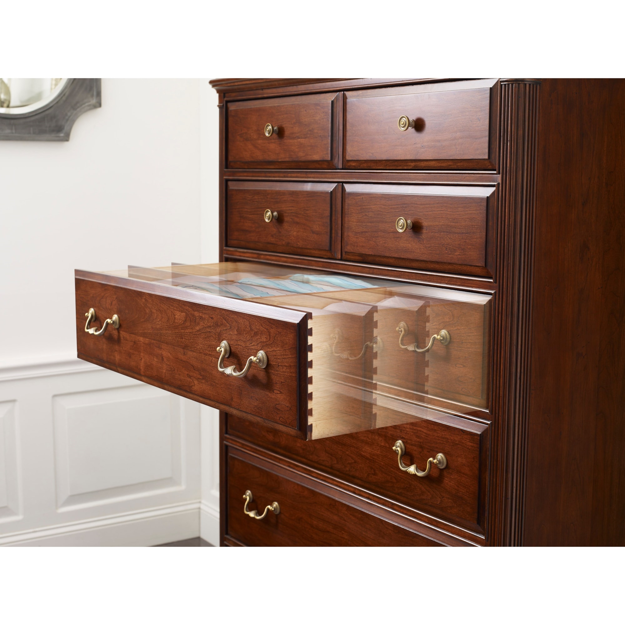 Kincaid Furniture Hadleigh A607215 Traditional Eight Drawer Chest with ... Kincaid Furniture Hadleigh A607215 Traditional Eight Drawer Chest with ...