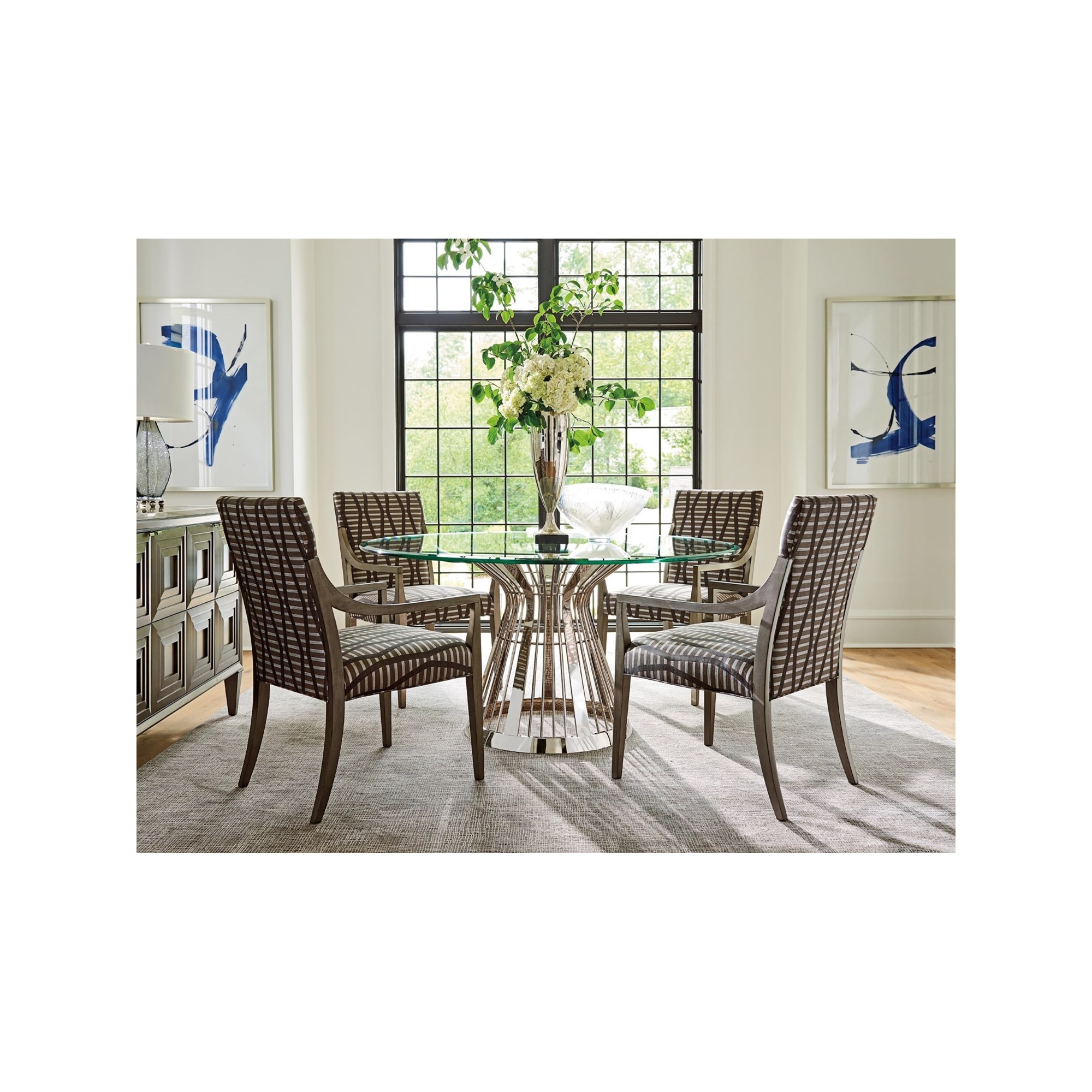 Lexington Ariana 732-875-60c Riviera Stainless Dining Table Base With ...