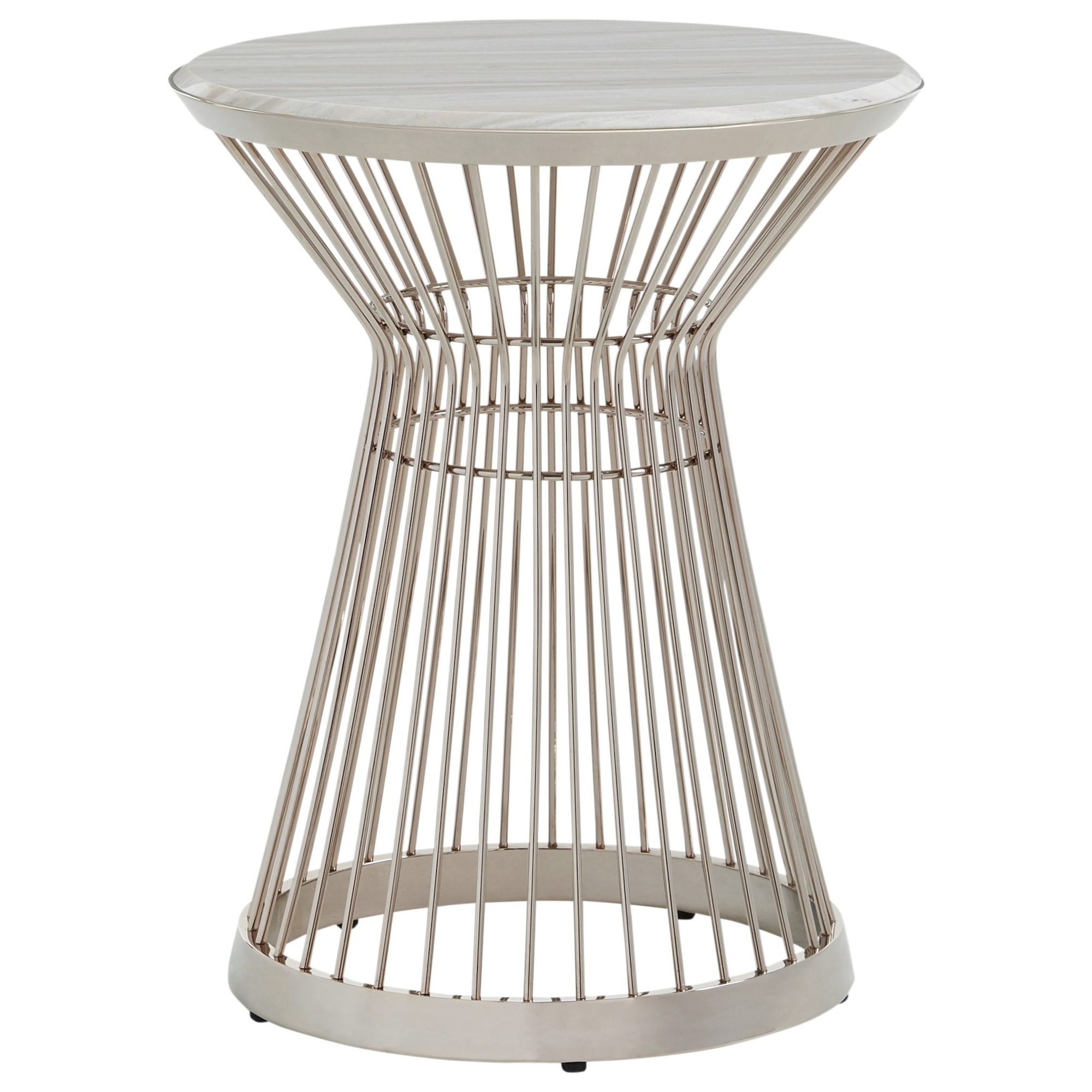 Lexington Ariana 732-950C Martini Stainless Chair Side Table with ...