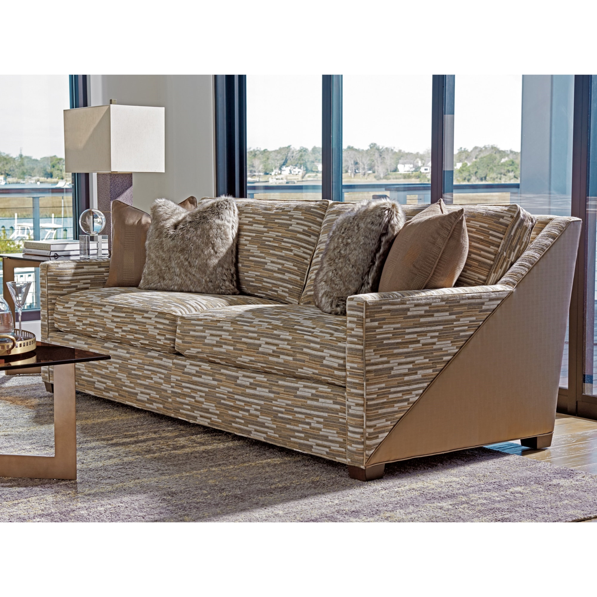 Lexington Zavala 7113-33 Wright Contemporary Two-Seat Sofa | Belfort Furniture | Sofas