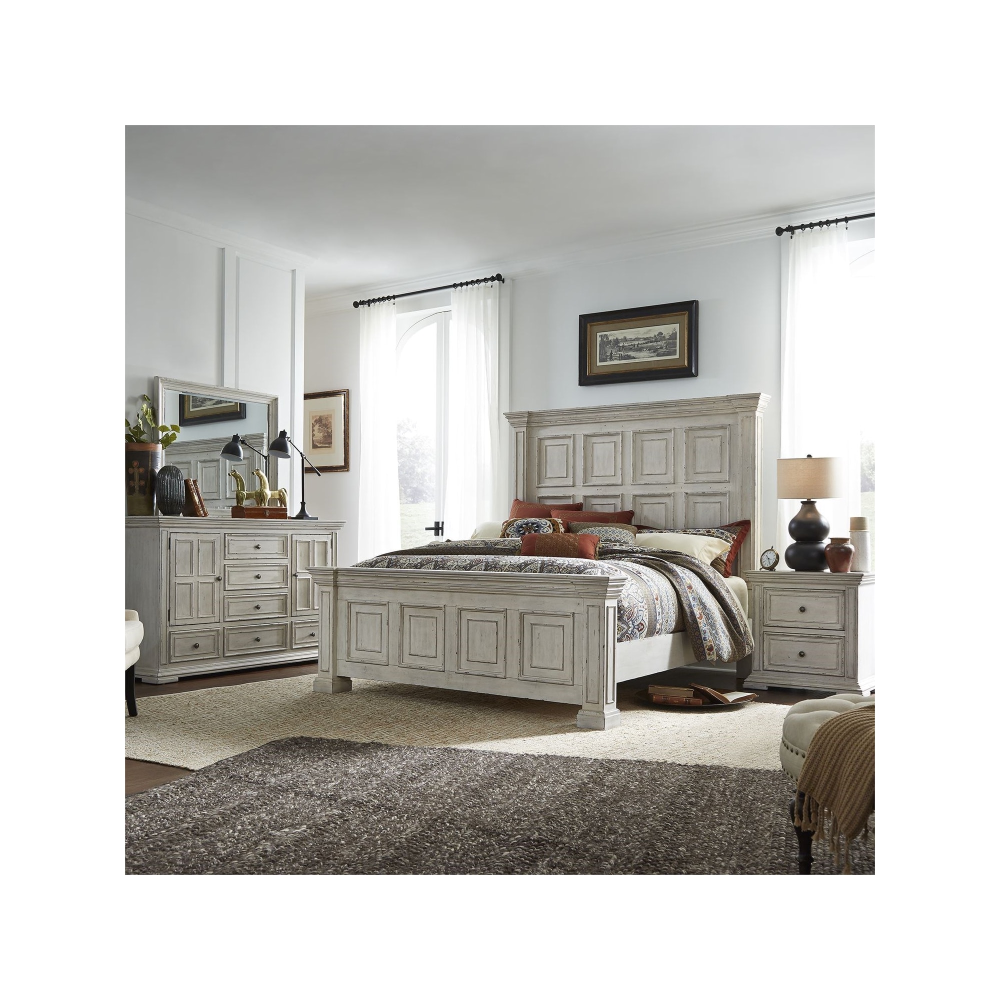 Liberty Furniture Big Valley 361W-BR-QPBDMN Relaxed Vintage Queen ...