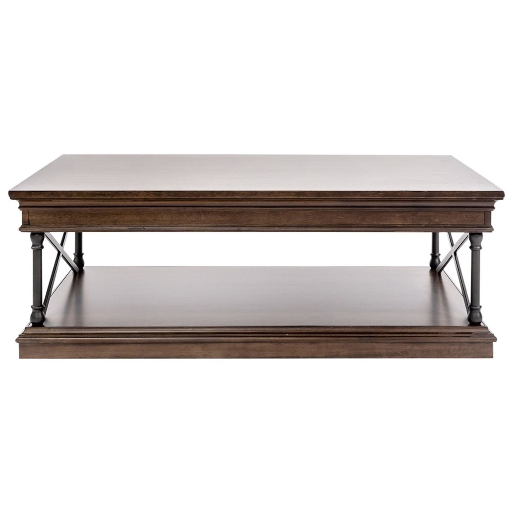 Liberty Furniture Tribeca 315-OT1010 Metal/Wood Rectangular Cocktail Table | Royal Furniture ...