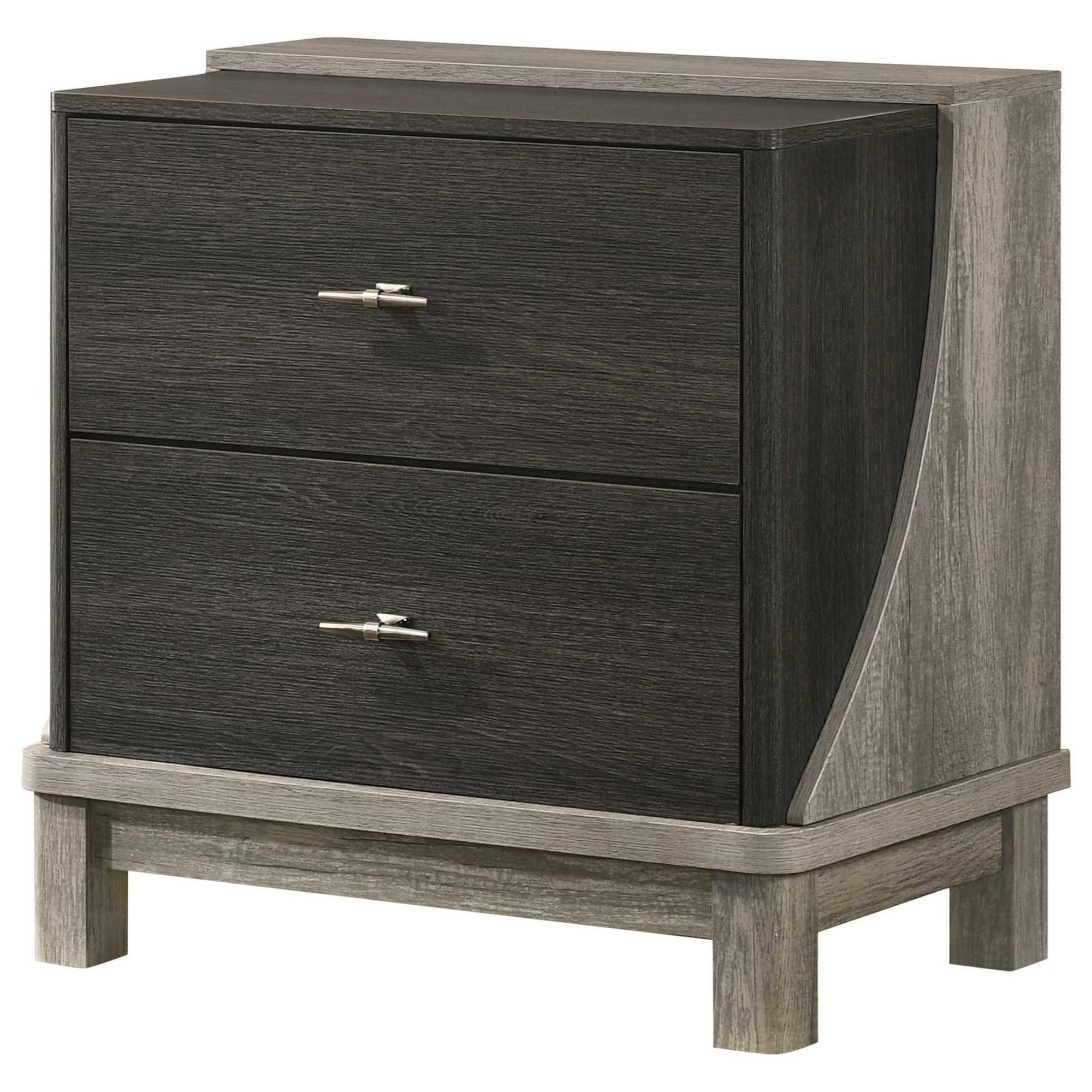 Lifestyle Kyleen C8451a 025 Contemporary 2 Drawer Nightstand In