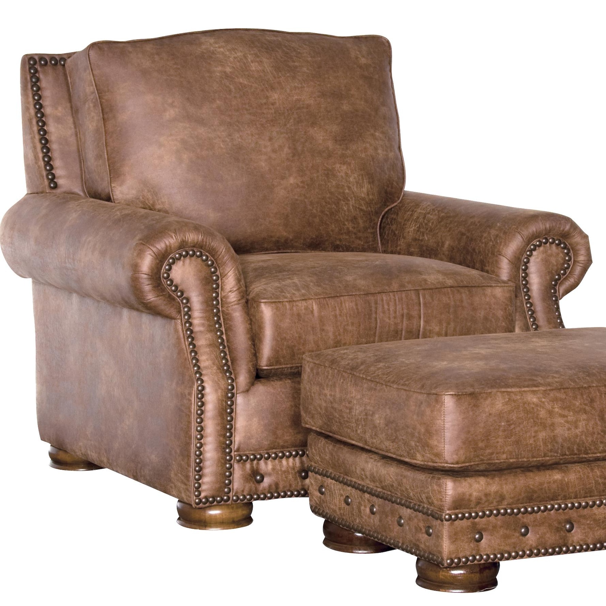 Mayo Furniture 2900 Series U2900F40A Traditional Chair with Bun Feet ...