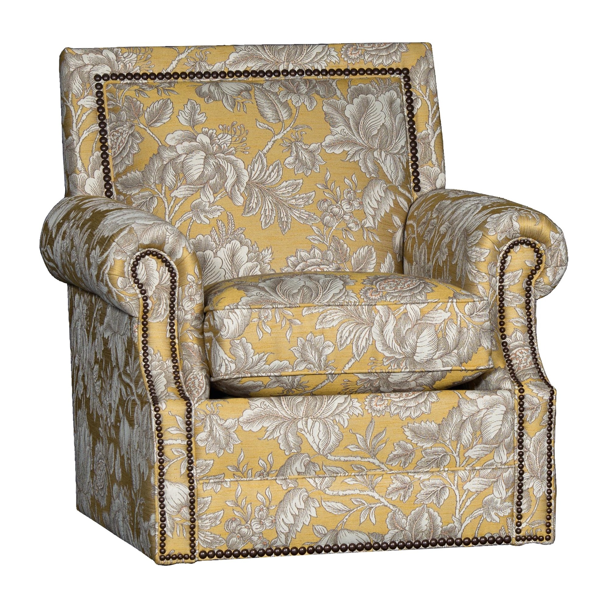 Mayo Furniture 4110 Series U4110A Traditional Roll Arm Swivel Chair ...