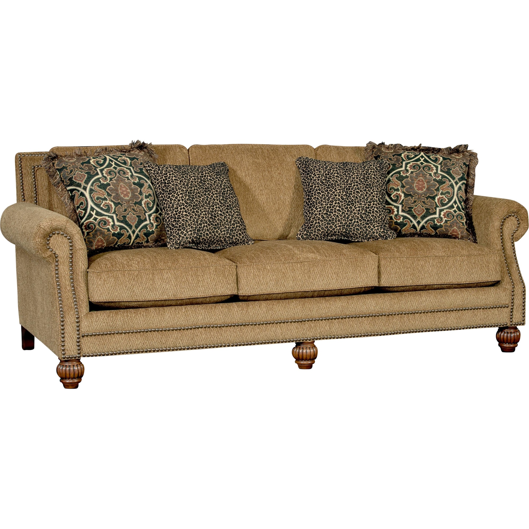 Mayo Furniture 4300 Series U4300F10K Traditional Sofa with Rolled Arms ...