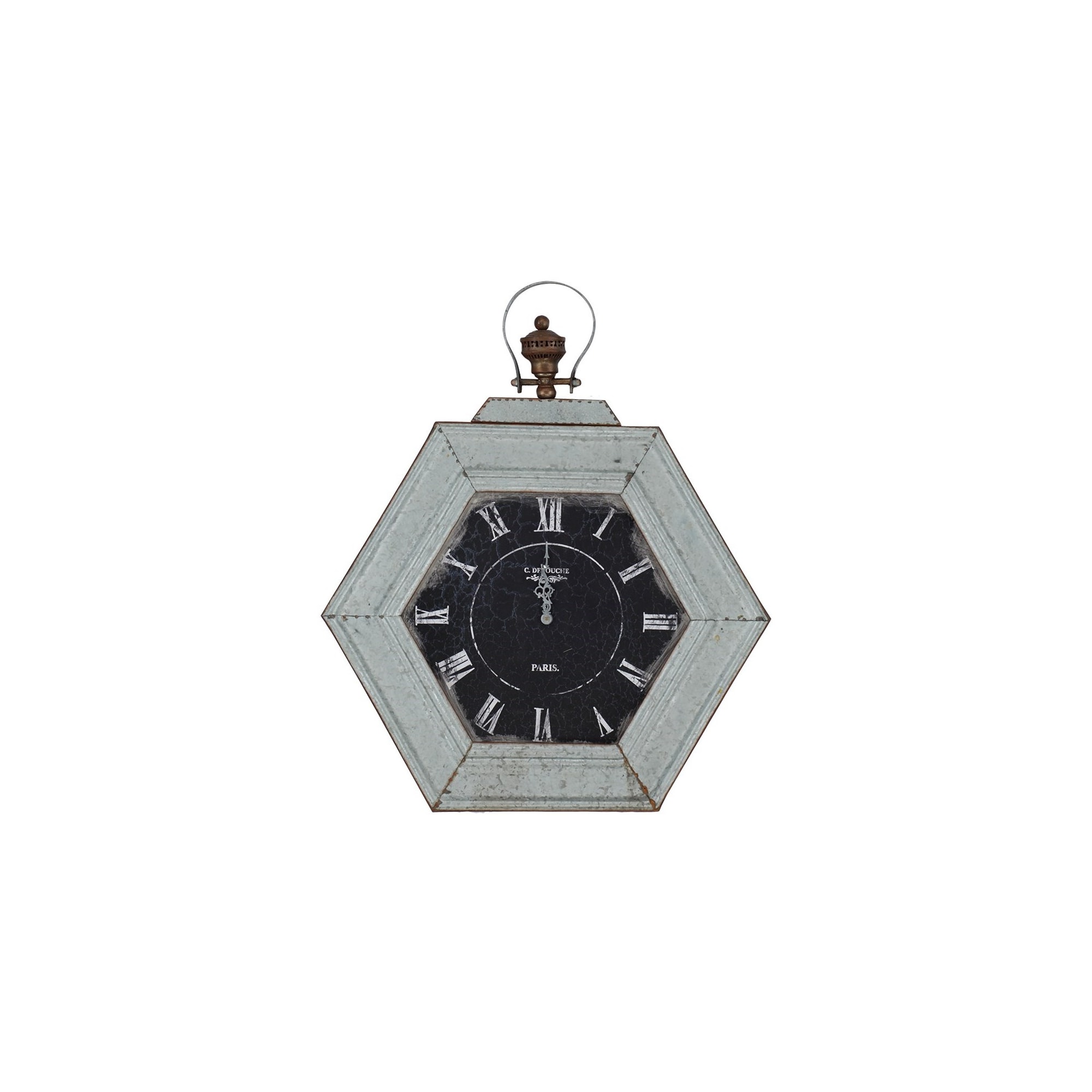 Paragon Clocks 9401 Metal Distressed Clock | Howell Furniture | Wall Clocks