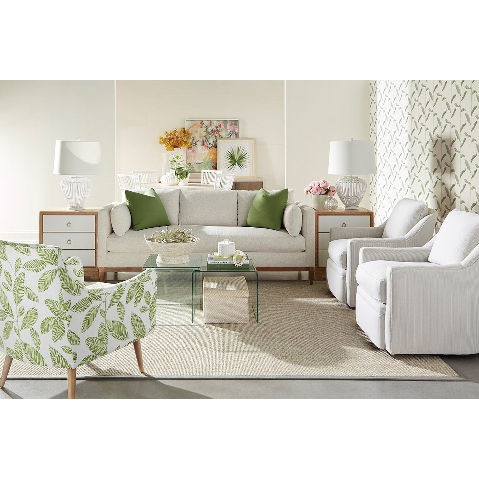 Robin Bruce Leo 408912297 Contemporary Sofa with Wood Base | Belfort ...