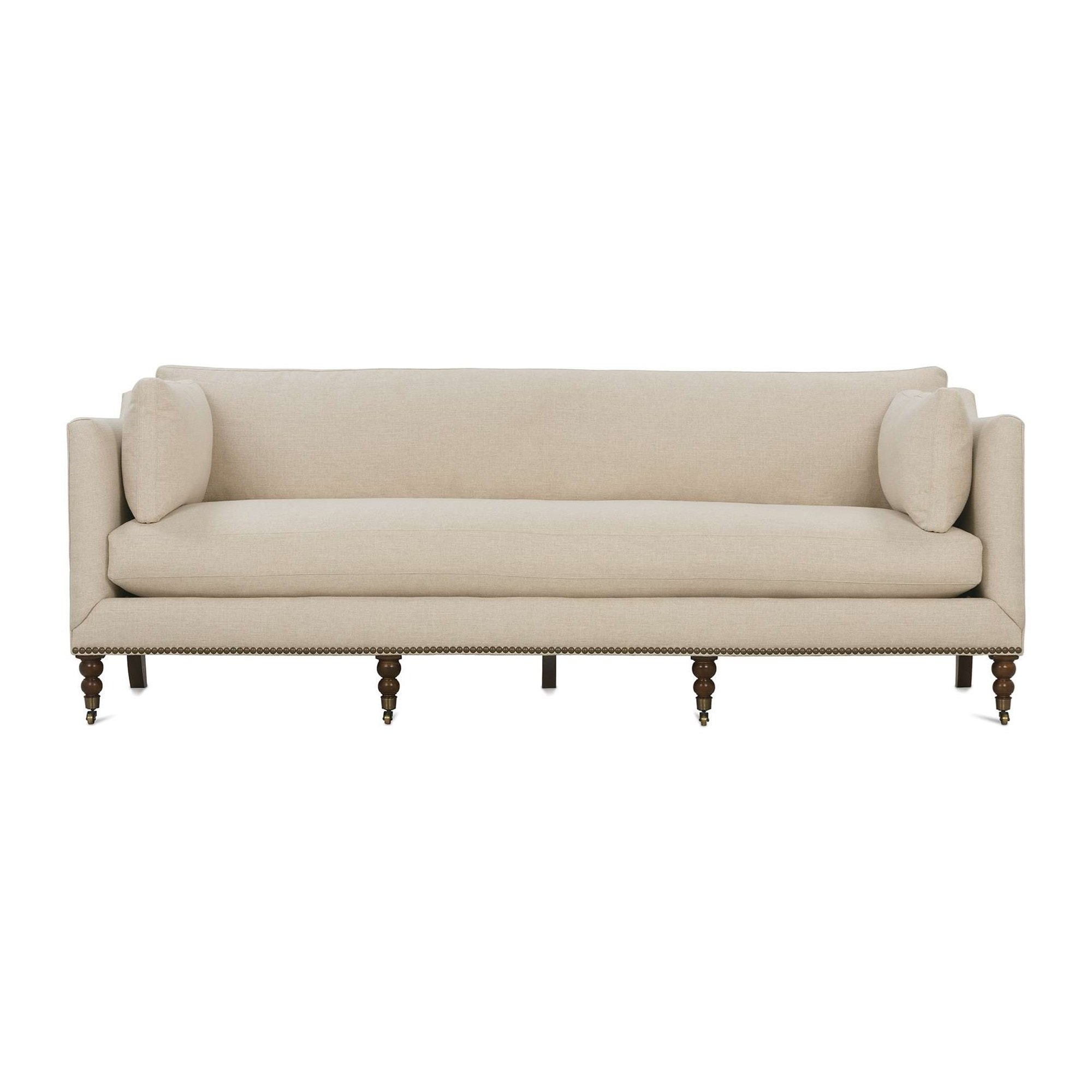 Robin Bruce Madeline Madeline-033 Transitional Sofa with Turned Legs ...