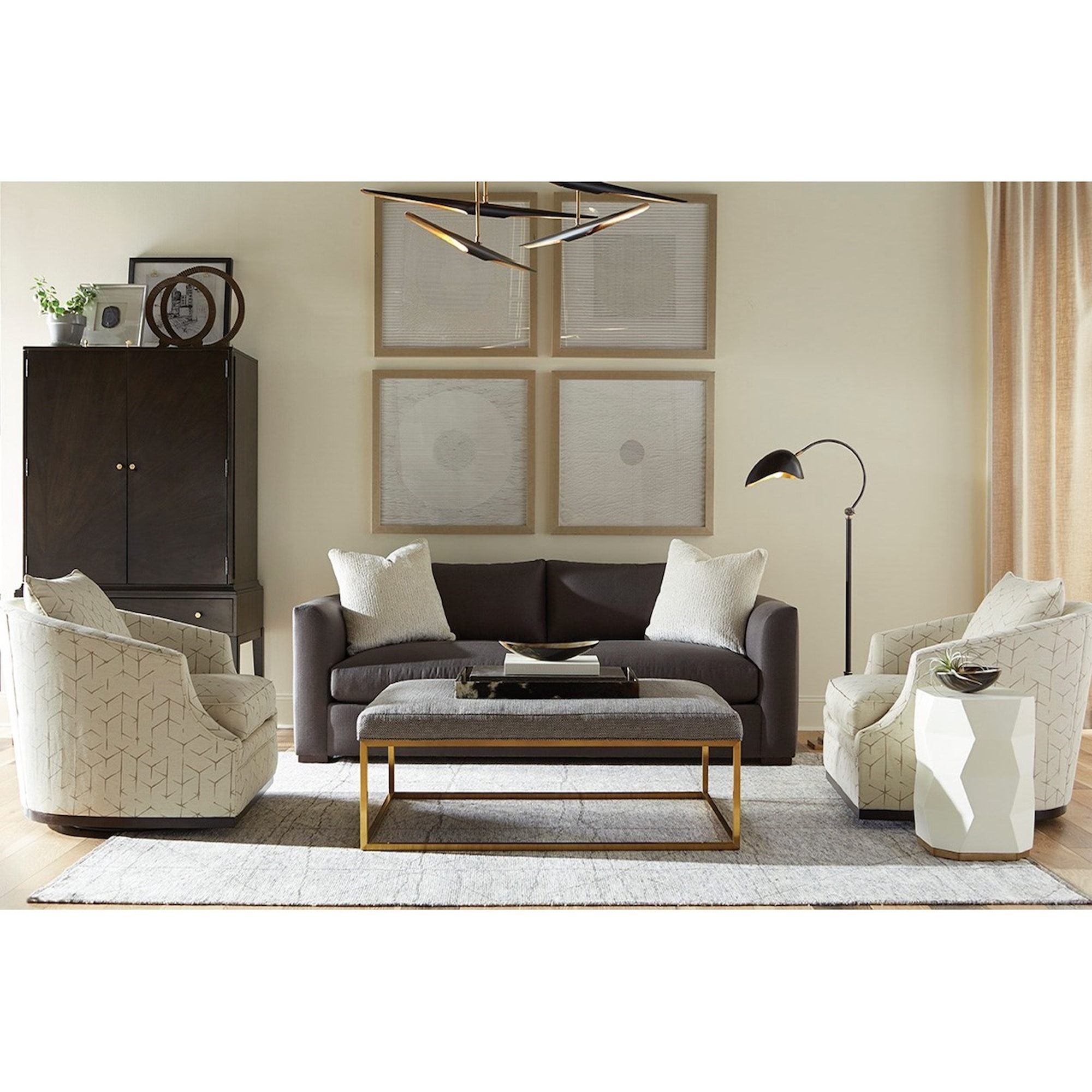 Rowe Emmerson P801-016 Contemporary Customizable Upholstered Chair ...