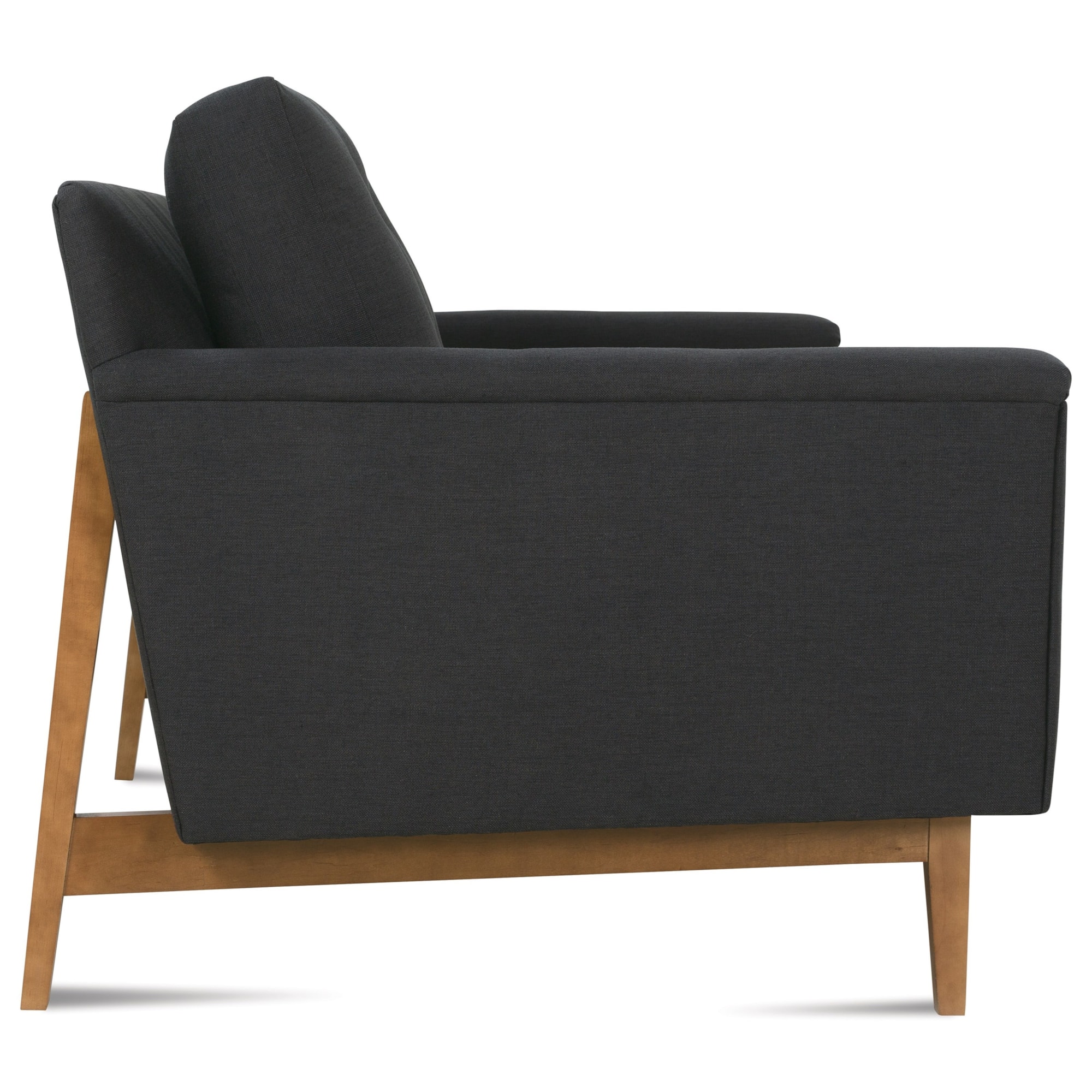 Rowe Ethan P160-002 Mid-Century Modern Sofa with Tufted Back Pillows ...