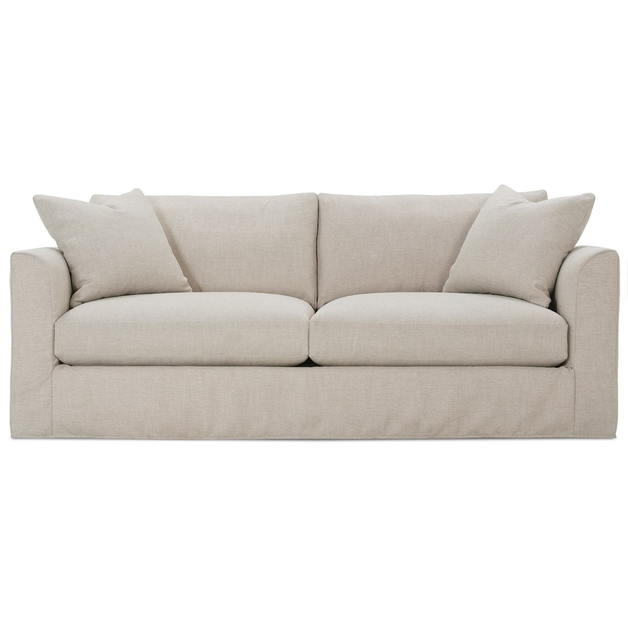 Rowe P603 923452792 Transitional Sofa with Tapered Arms and Slipcover ...