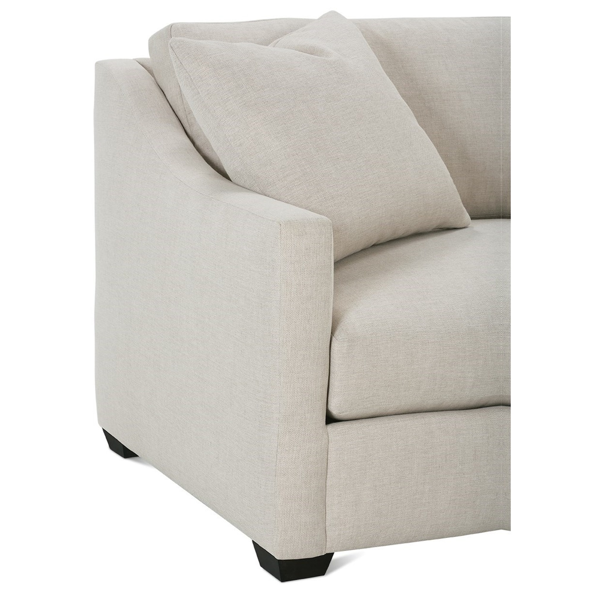 Rowe P603 P604-002 Transitional Sofa with Loose Pillow Back | Belfort ...