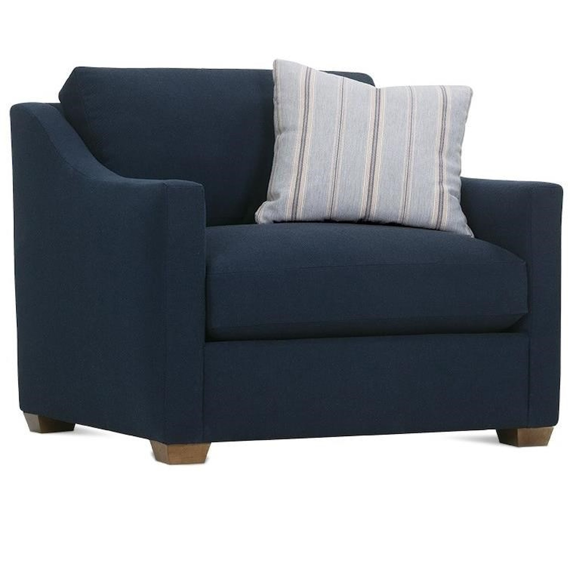 Rowe P603 P604-068 14435-56 Transitional Chair with Loose Pillow Back ...