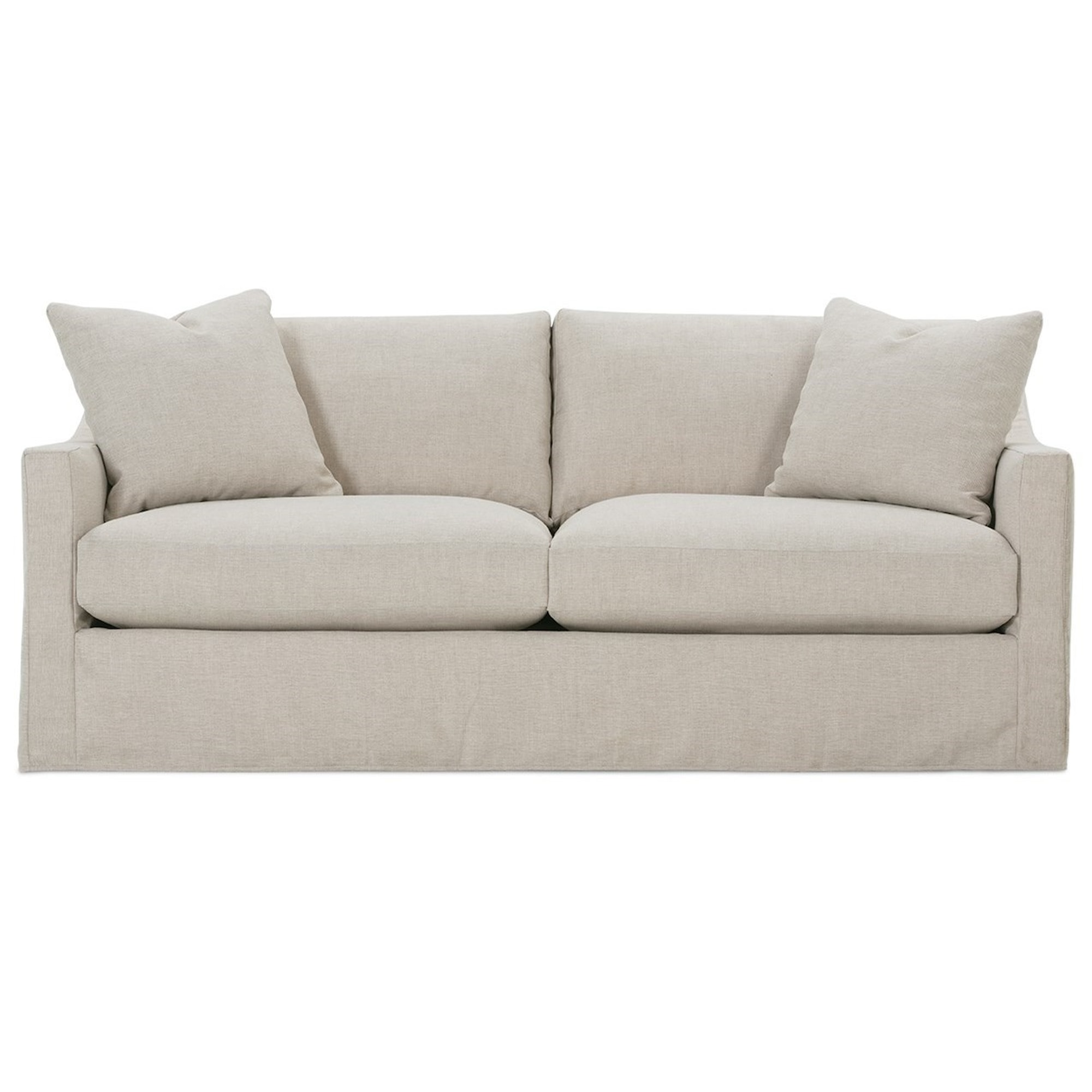 Rowe P603 P604-SLIP-002 Transitional Sofa with Loose Pillow Back and ...