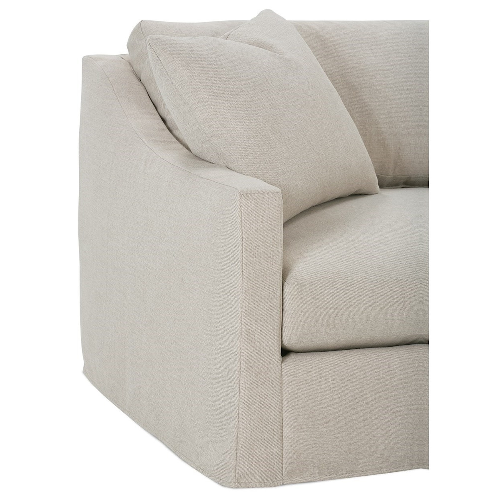 Rowe P603 P604-SLIP-002 Transitional Sofa with Loose Pillow Back and ...