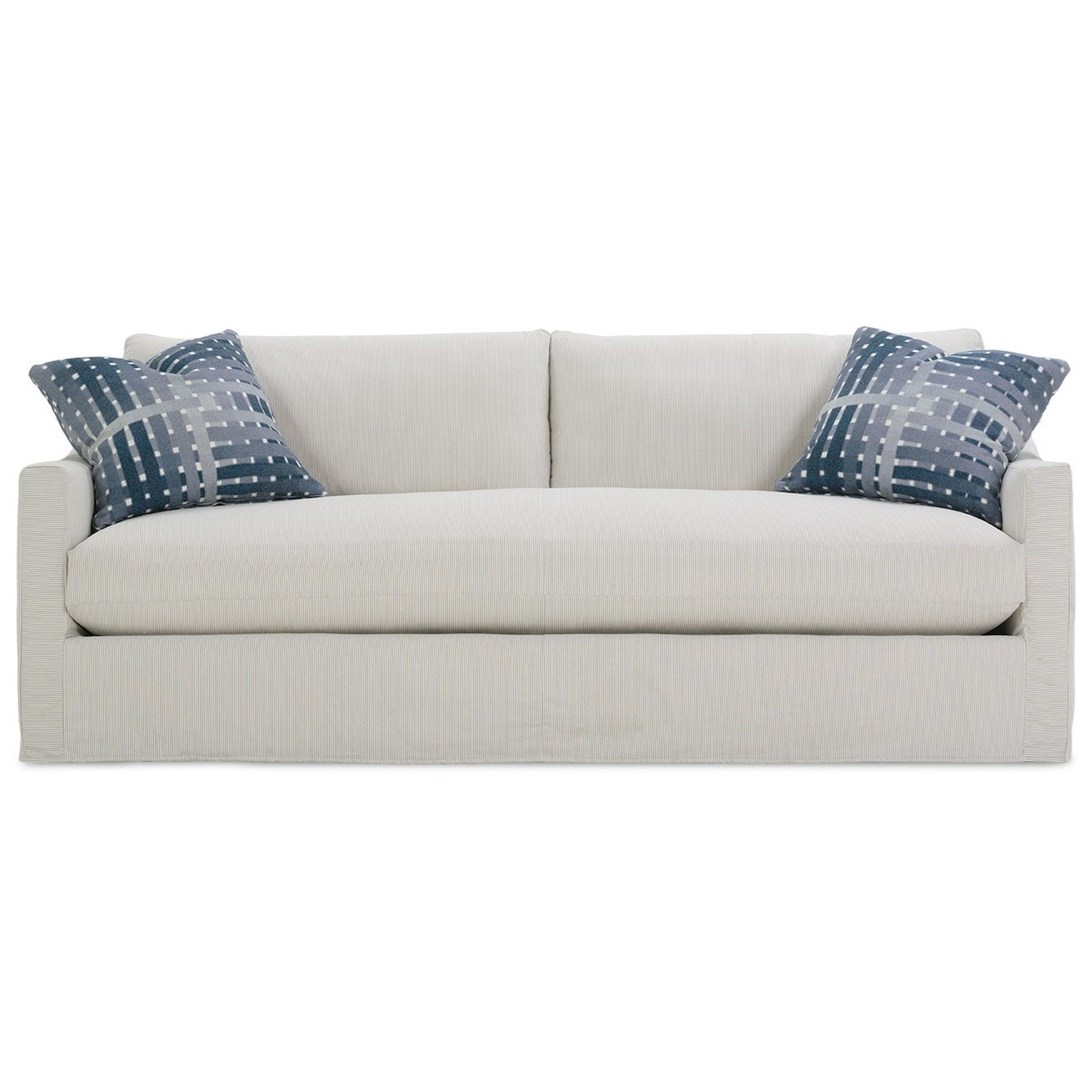 Rowe P603 P604-SLIP-033 Transitional Sofa with Loose Back Pillows and ...