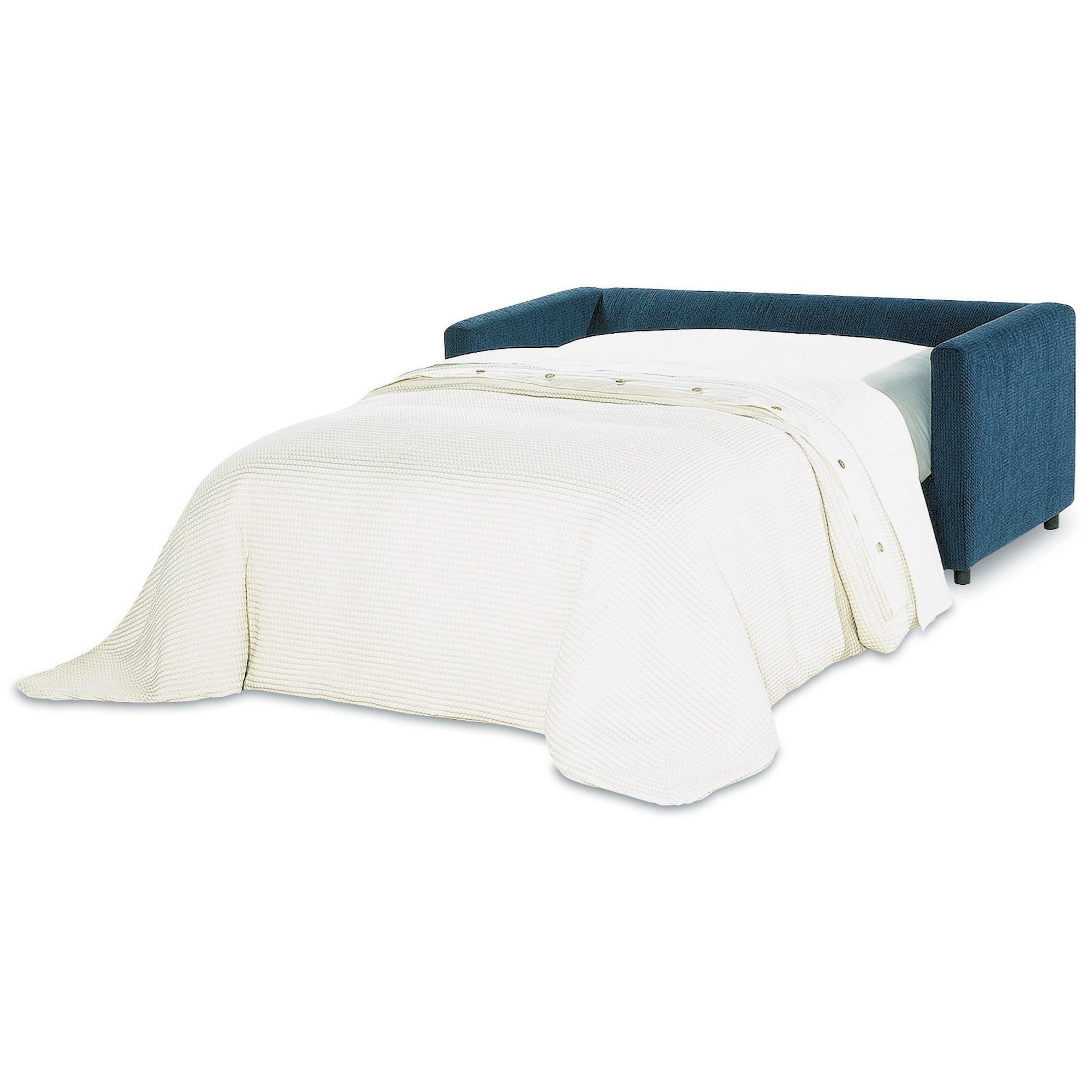 Rowe Stockdale C299F-000 Contemporary Two Cushion Full Sleeper Sofa ...