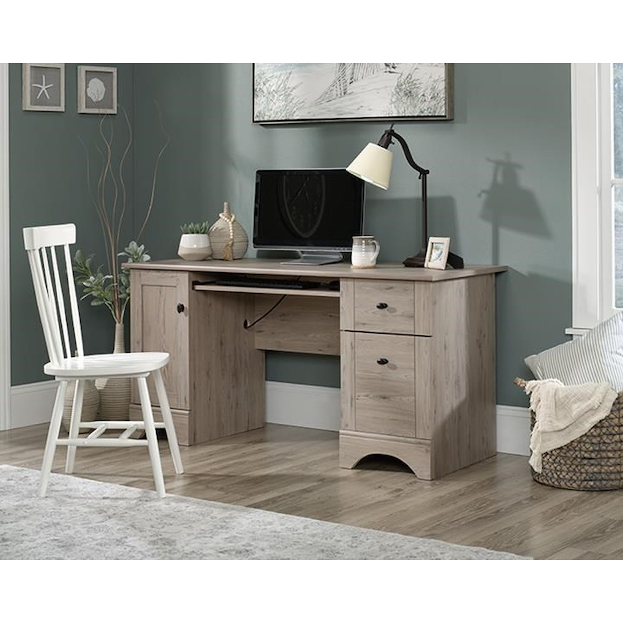 Sauder Sauder Select 265101062 Traditional Office Desk - Laurel Oak ...