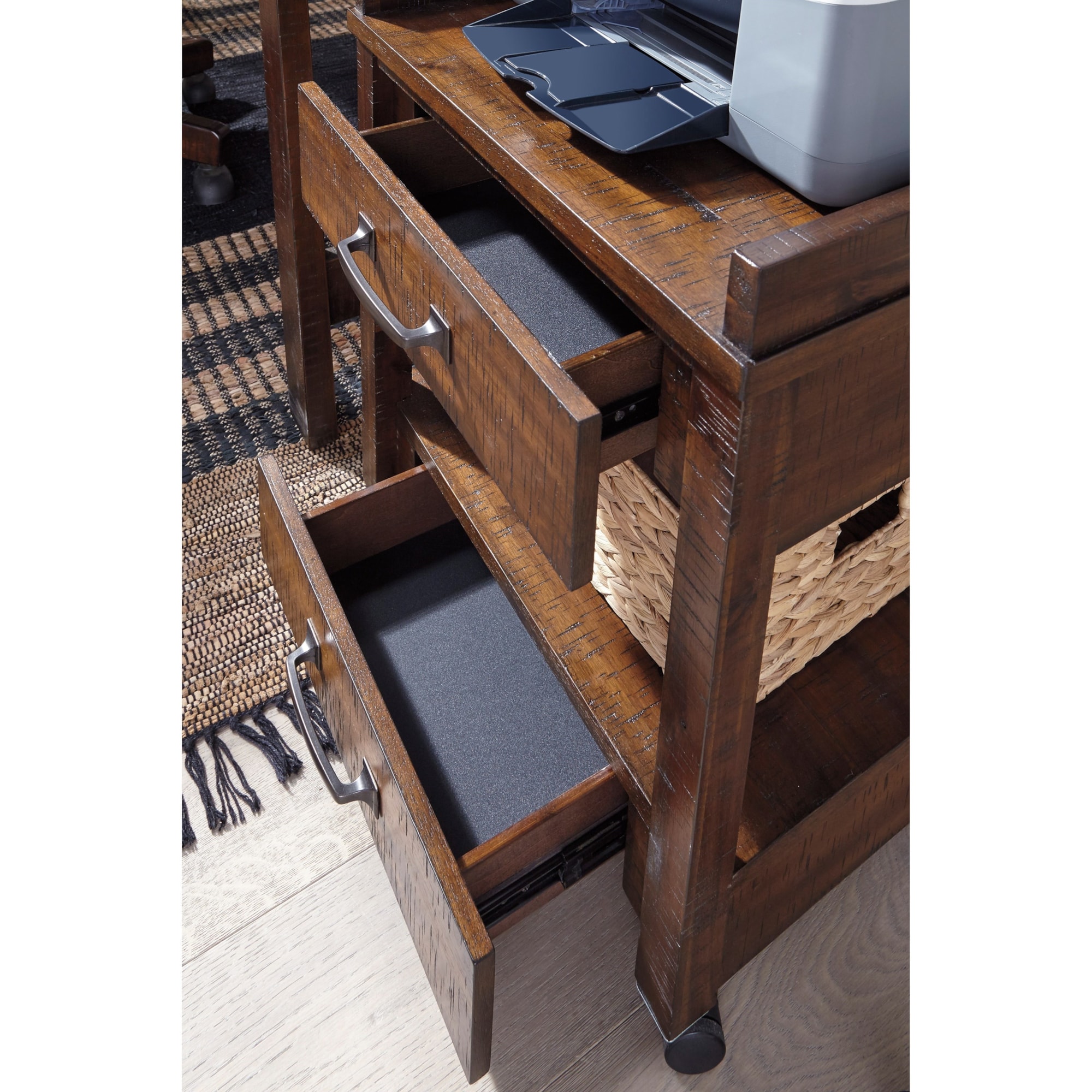 Ashley (Signature Design) Baldridge H675-11 Printer Stand with Outlets ...