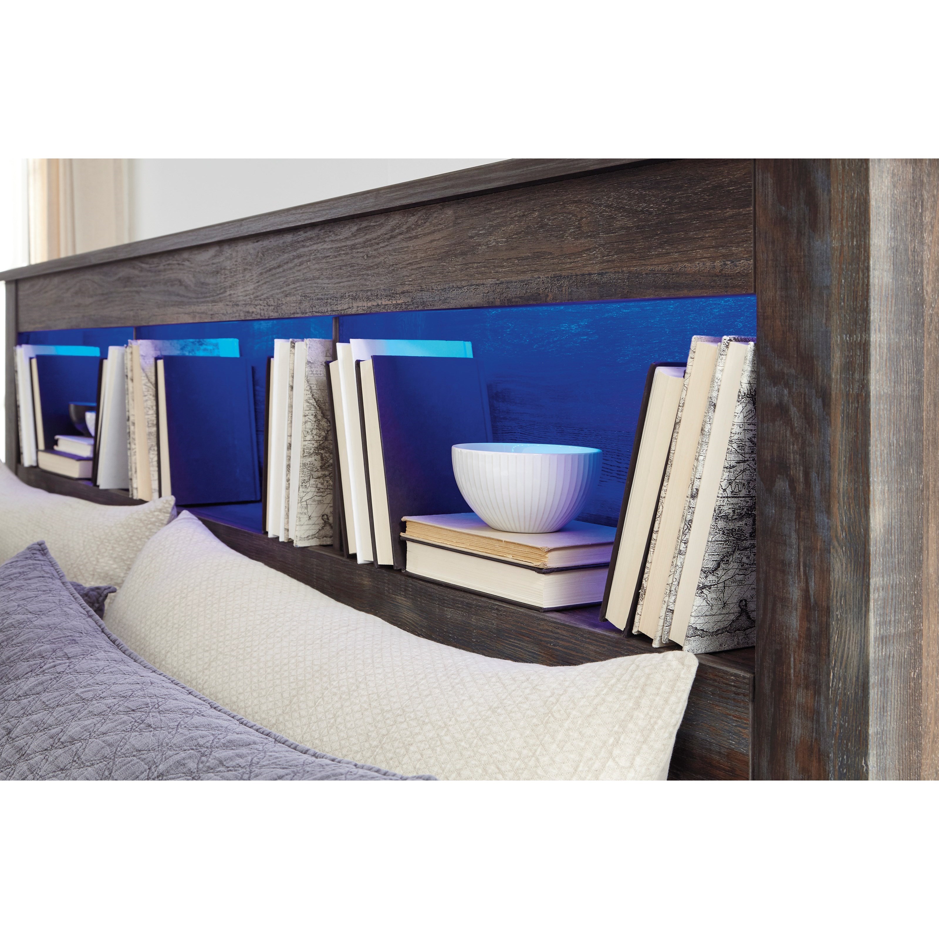 Drystan king bookcase bed store