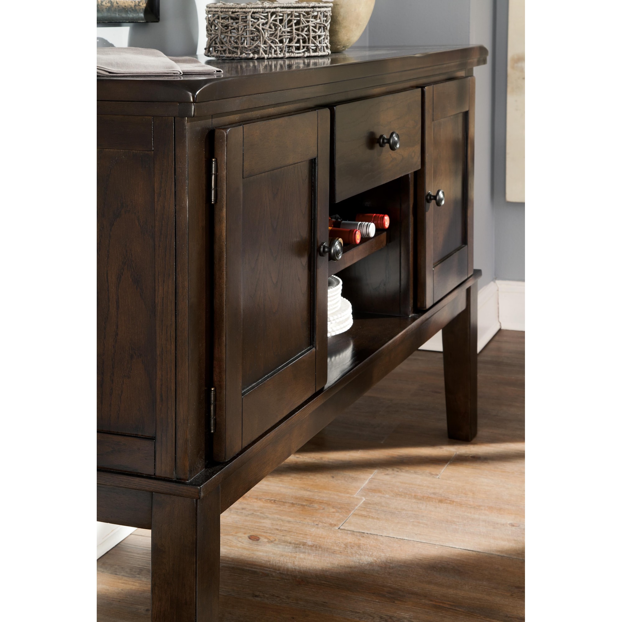 Ashley (Signature Design) Haddigan 4151647 Dining Room Server w/ Fully ...