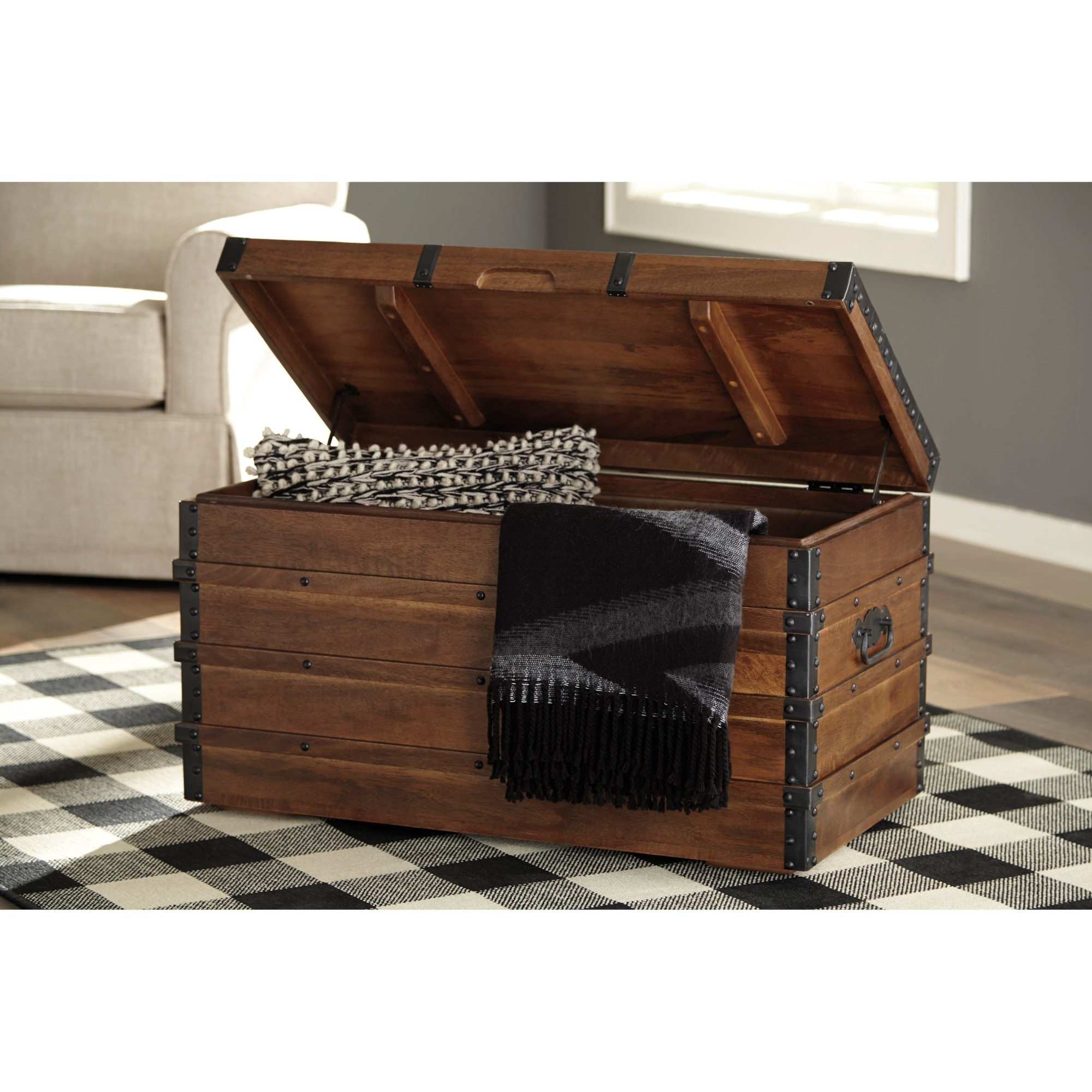 Signature Design by Ashley Kettleby A4000096 Storage Trunk | Furniture ...