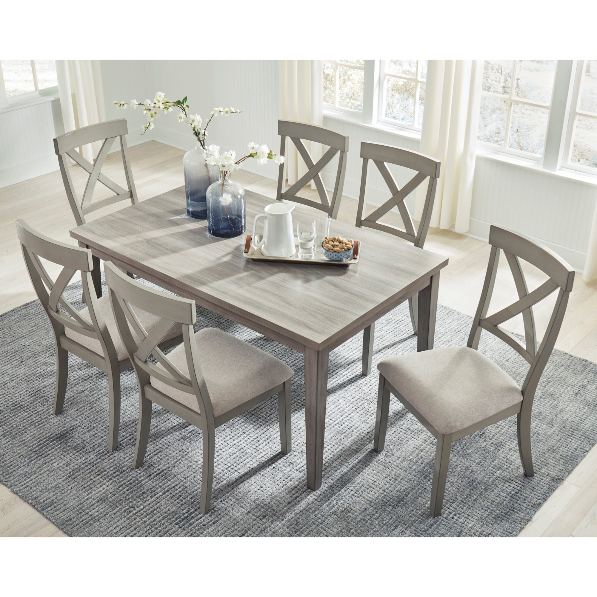 Signature Design by Ashley Parellen D291-25 Casual Rectangular Dining ...
