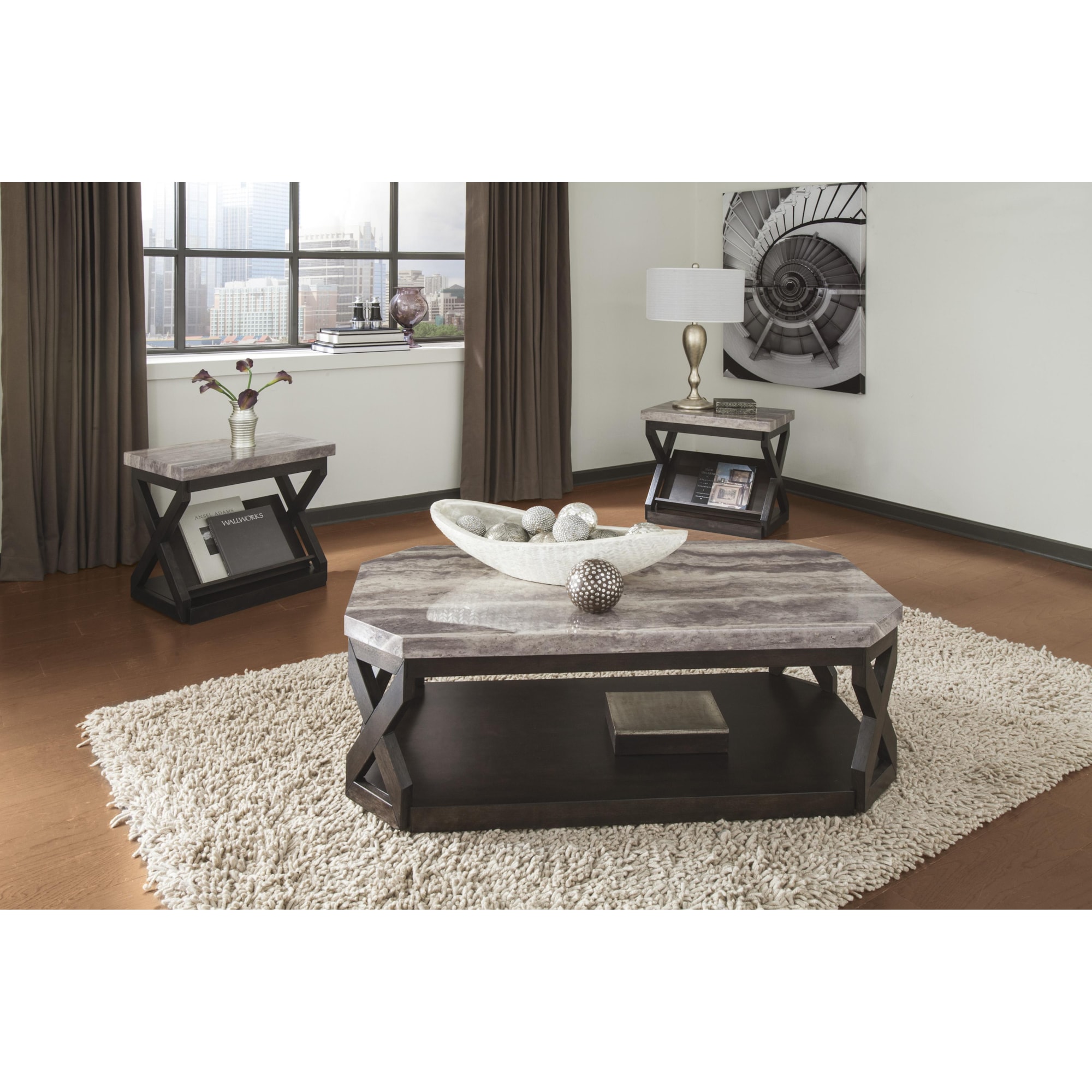 Signature Design by Ashley Radilyn T568-13 3-Piece Occasional Table Set ... Signature Design by Ashley Radilyn T568-13 3-Piece Occasional Table Set ...