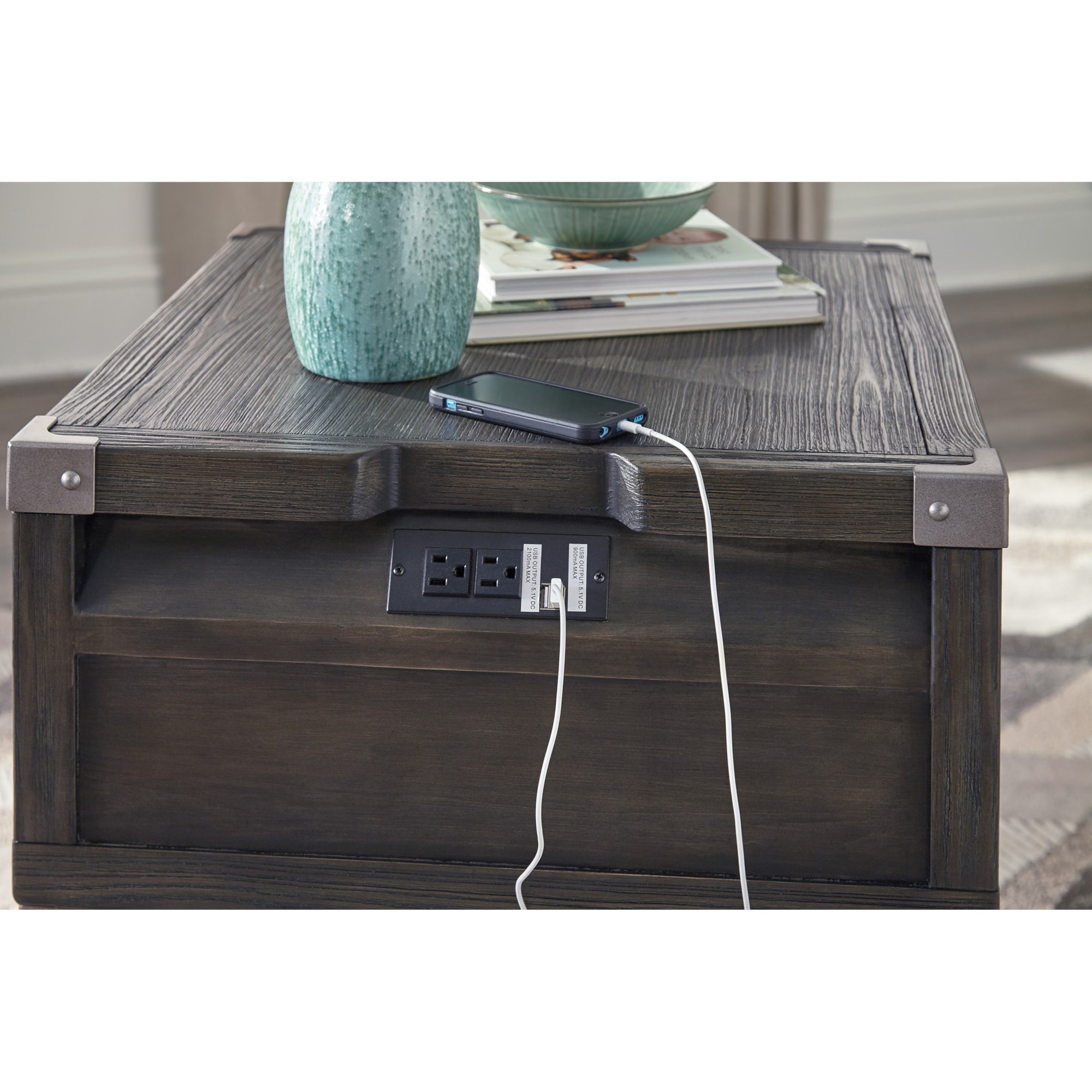 Signature Design by Ashley Todoe T901-3 Rectangular End Table with ...