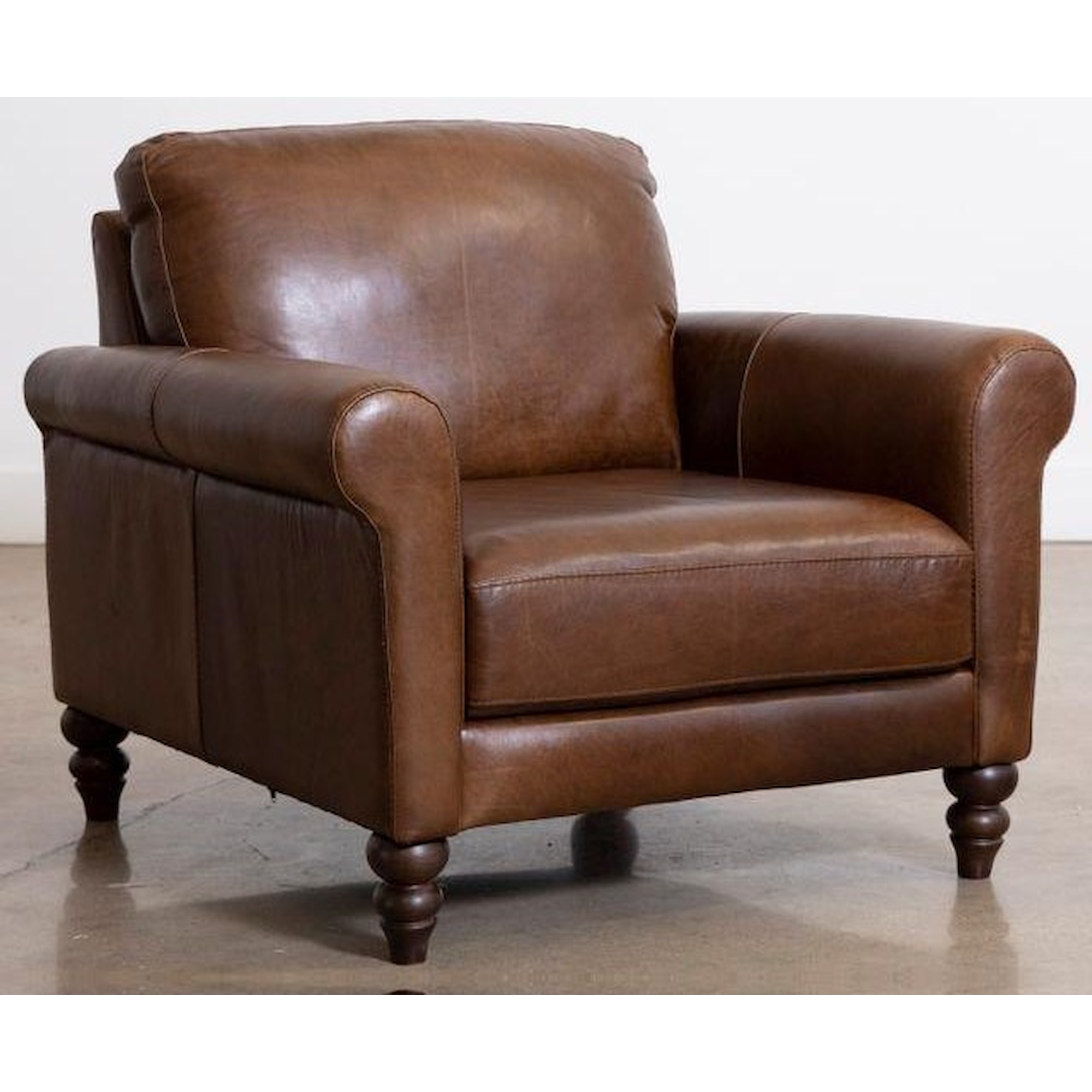 Soft Line 7474 U7472001 Dallas Chestnut Chair | Howell Furniture ...