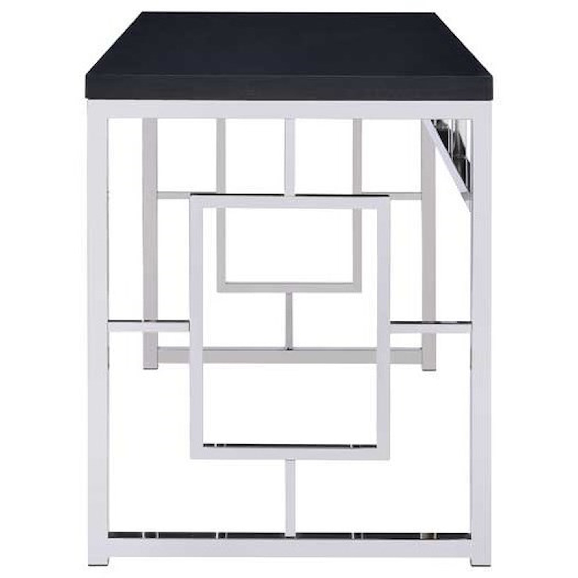 Steve Silver Alize AZ250DC Contemporary Desk with Chrome Base | A1 ...