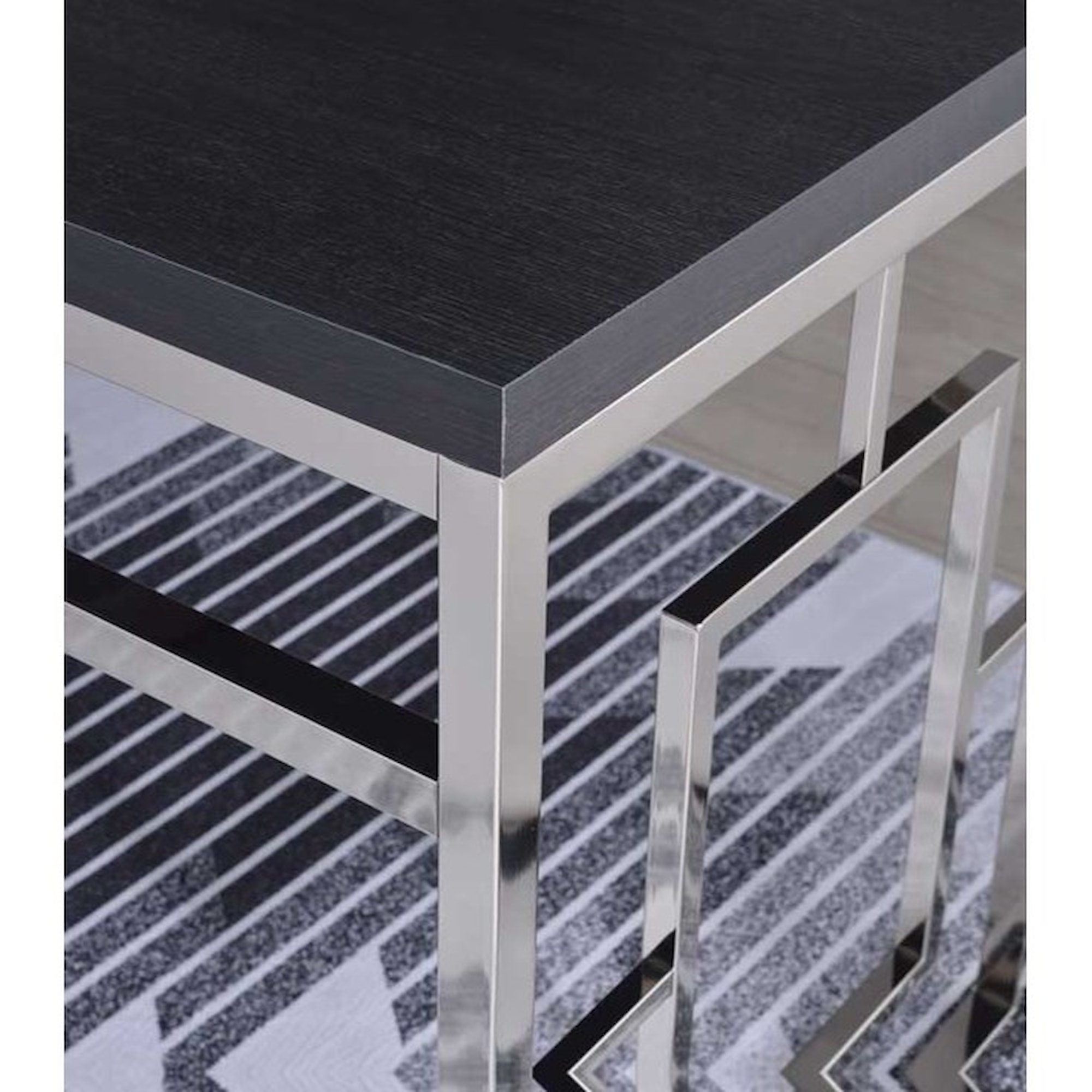 Steve Silver Alize AZ250DC Contemporary Desk with Chrome Base | A1 ...