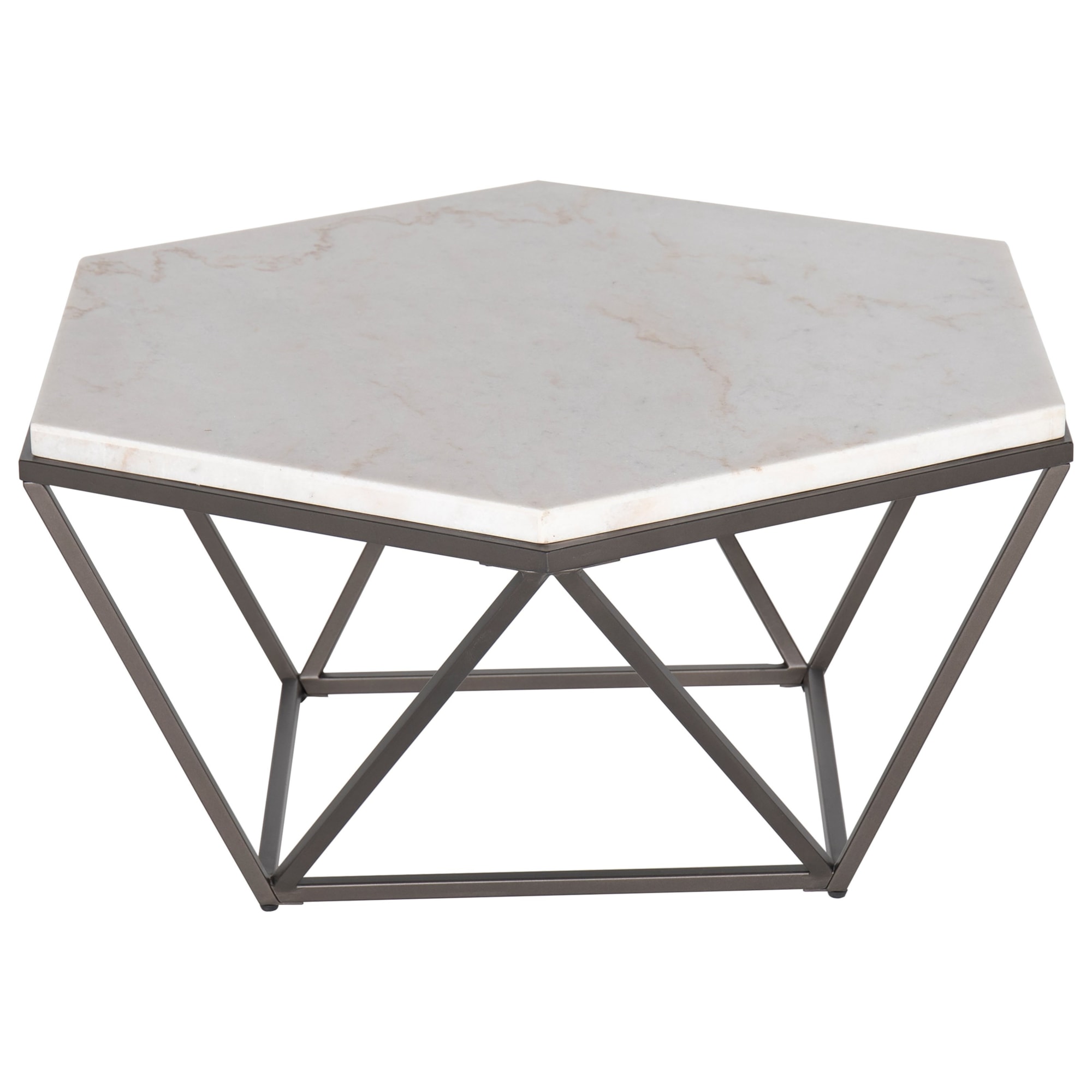 Steve Silver Corvus CV200C Contemporary Cocktail Table with Hexagonal ...