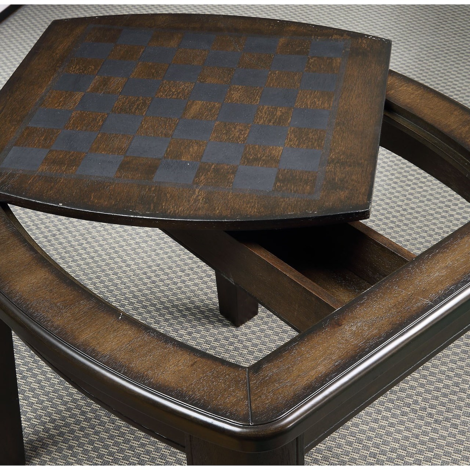 Steve Silver Diletta DL250GE Chess / Checkerboard End Table with ...