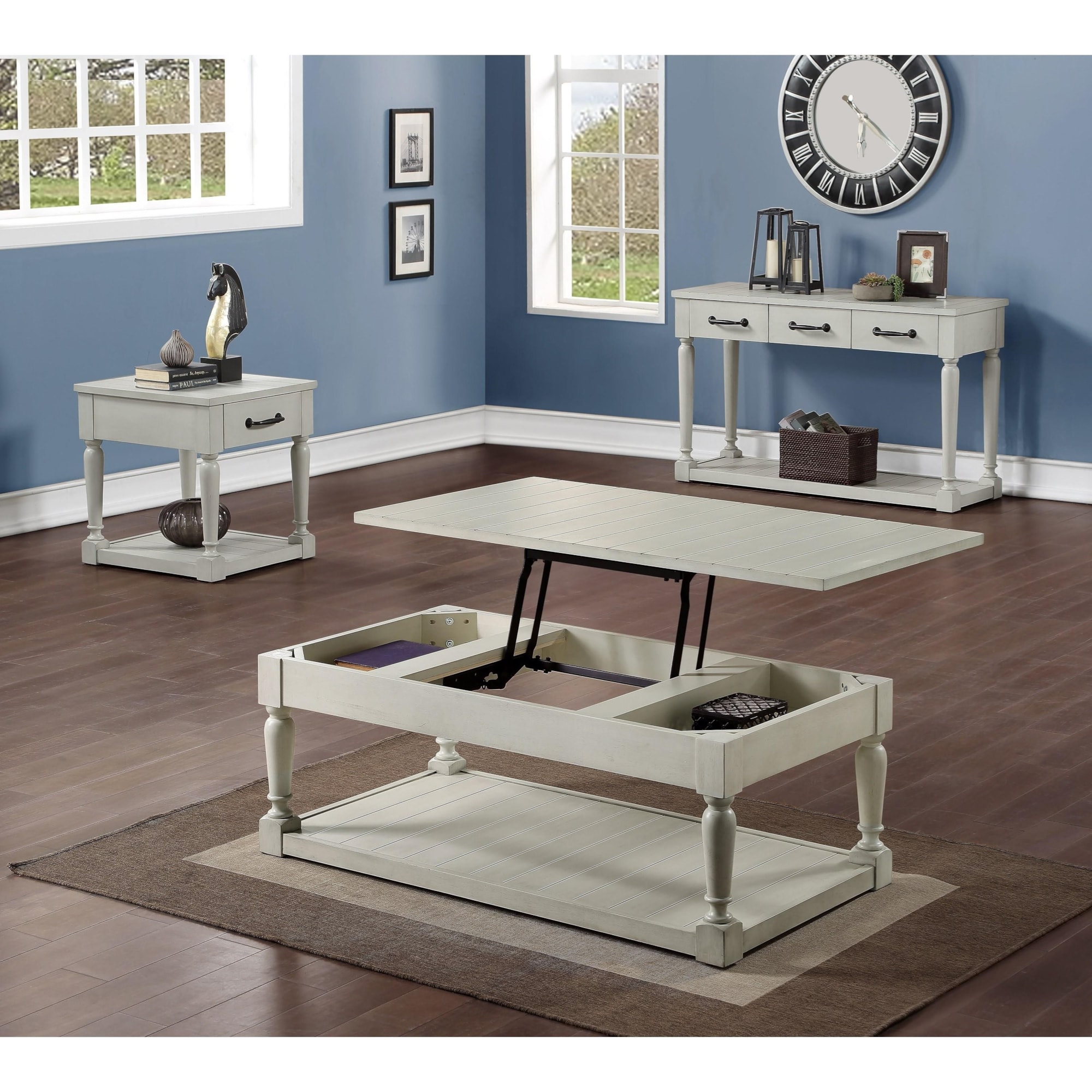 Steve Silver Hemingway HM100C Cottage Coffee Table with Lift-Top ...