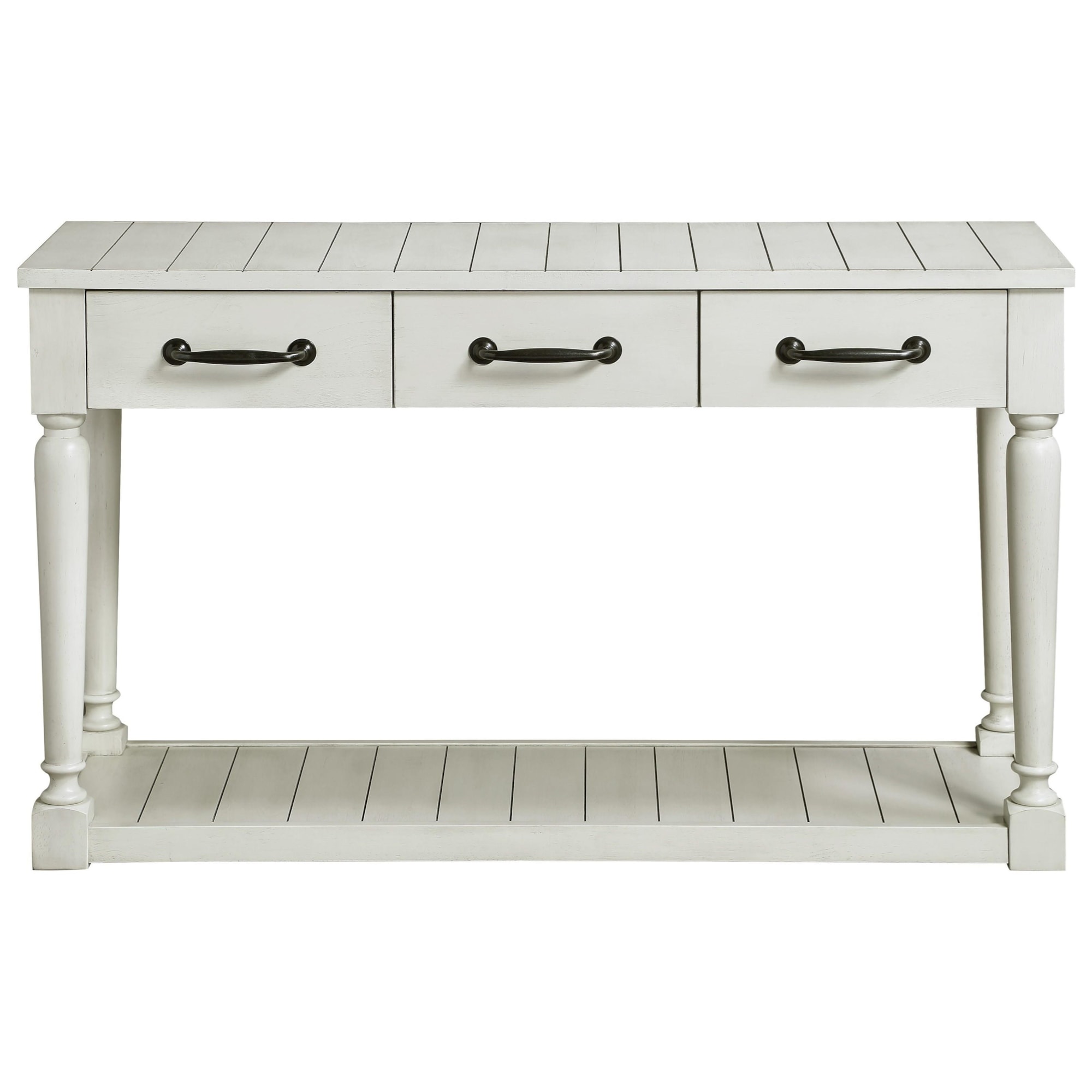 Steve Silver Hemingway HM100S Cottage Sofa Table with Three Drawers ...
