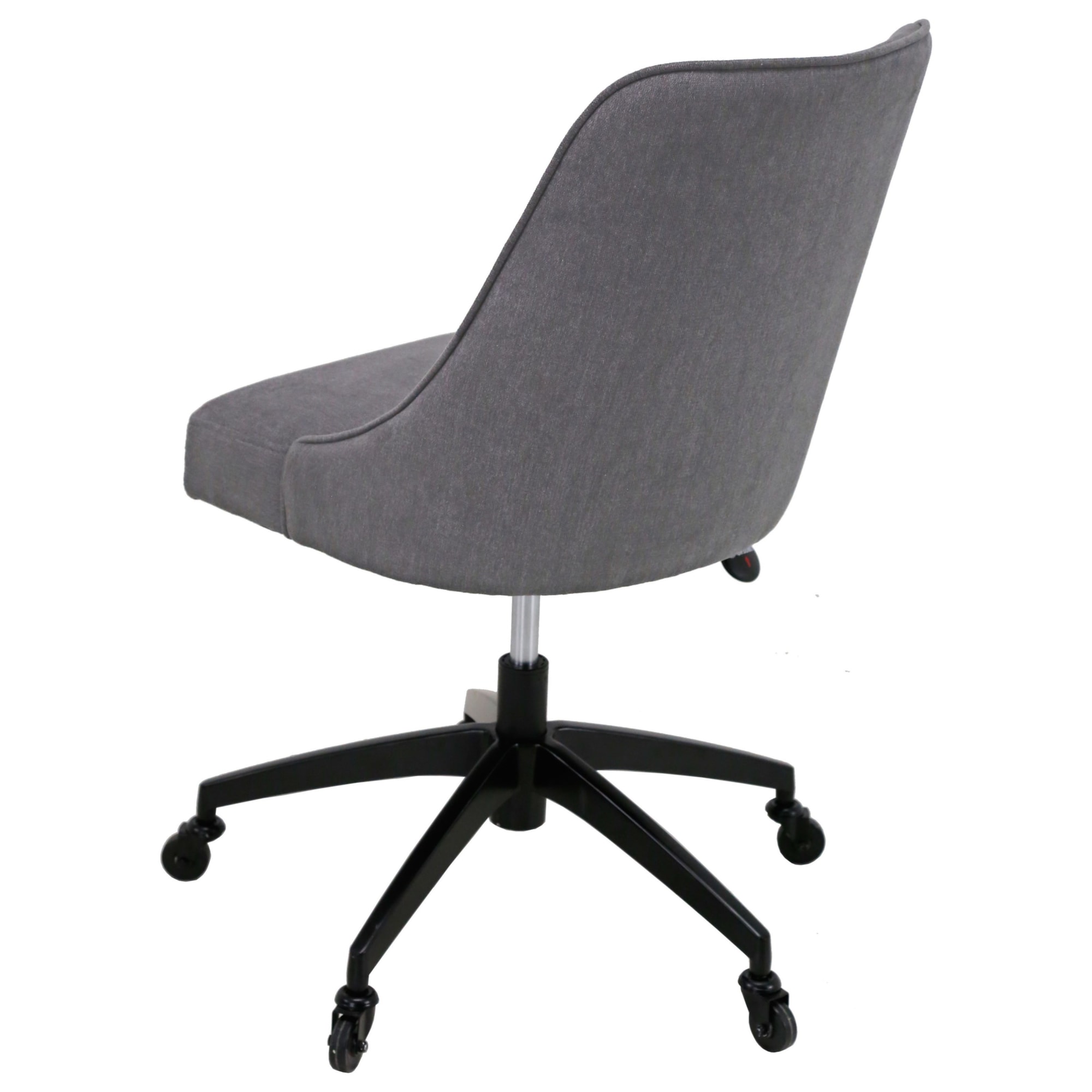 Steve Silver Kinsley KS200SG Swivel Upholstered Desk Chair in Gray ...