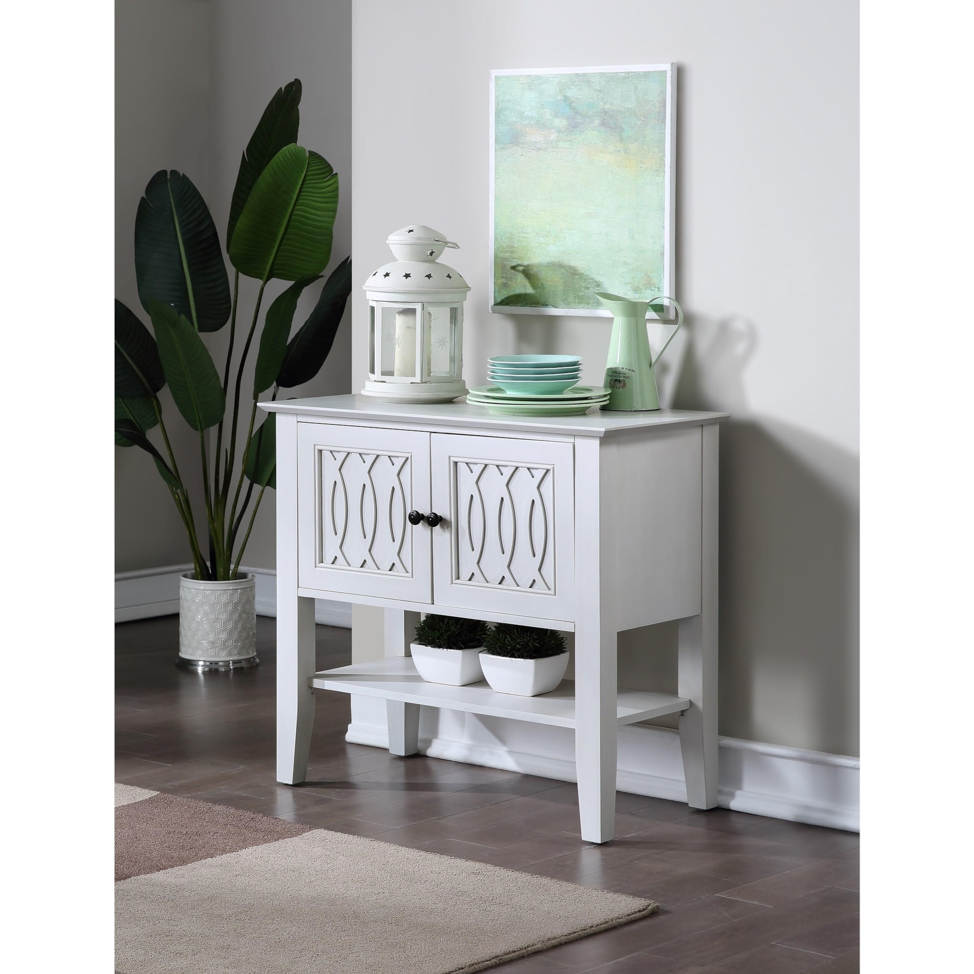 Steve Silver Naples 1379543 Casual Server with Concealed Storage | Dunk ...