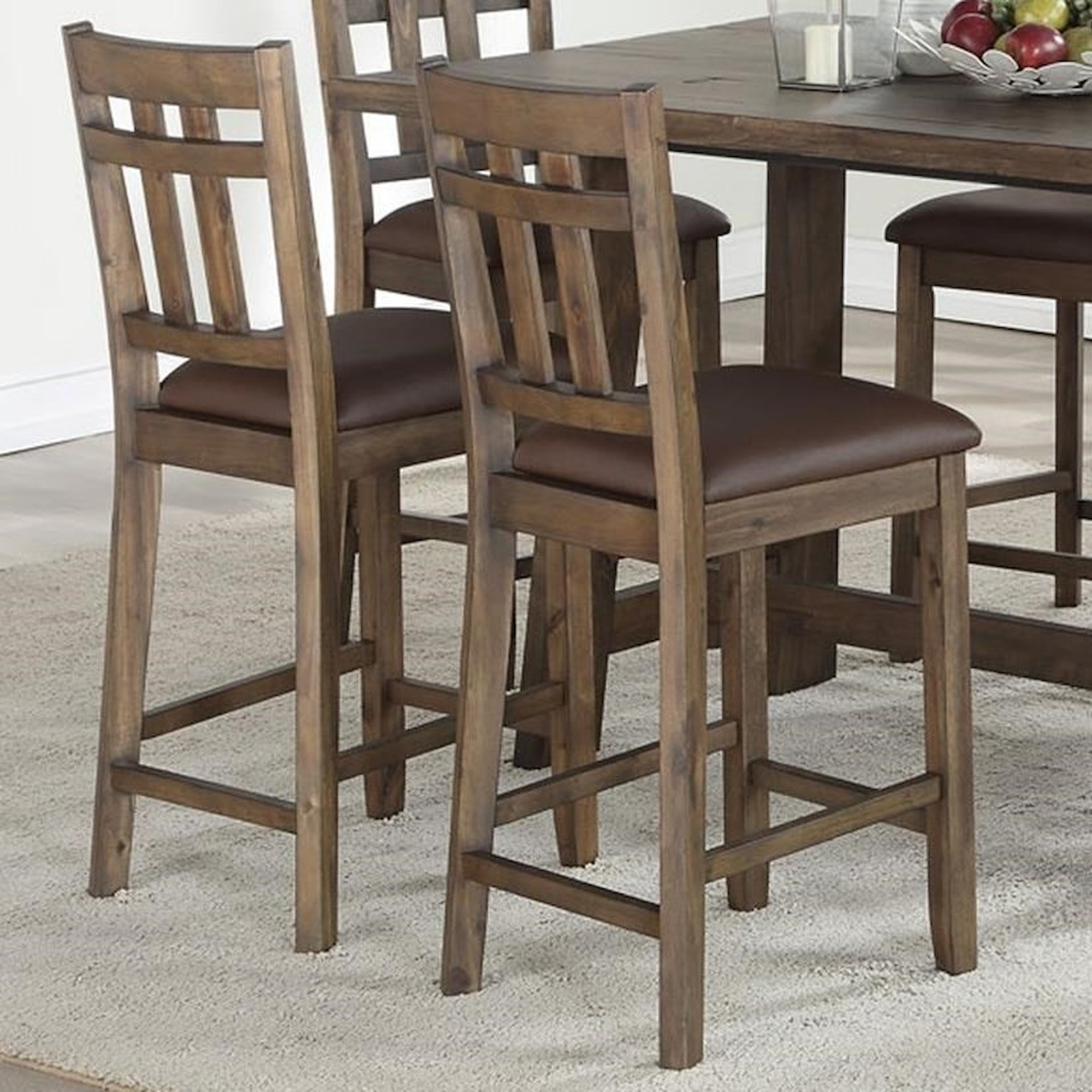 Steve Silver Saranac SA2000CC Rustic Counter Height Dining Side Chair ...