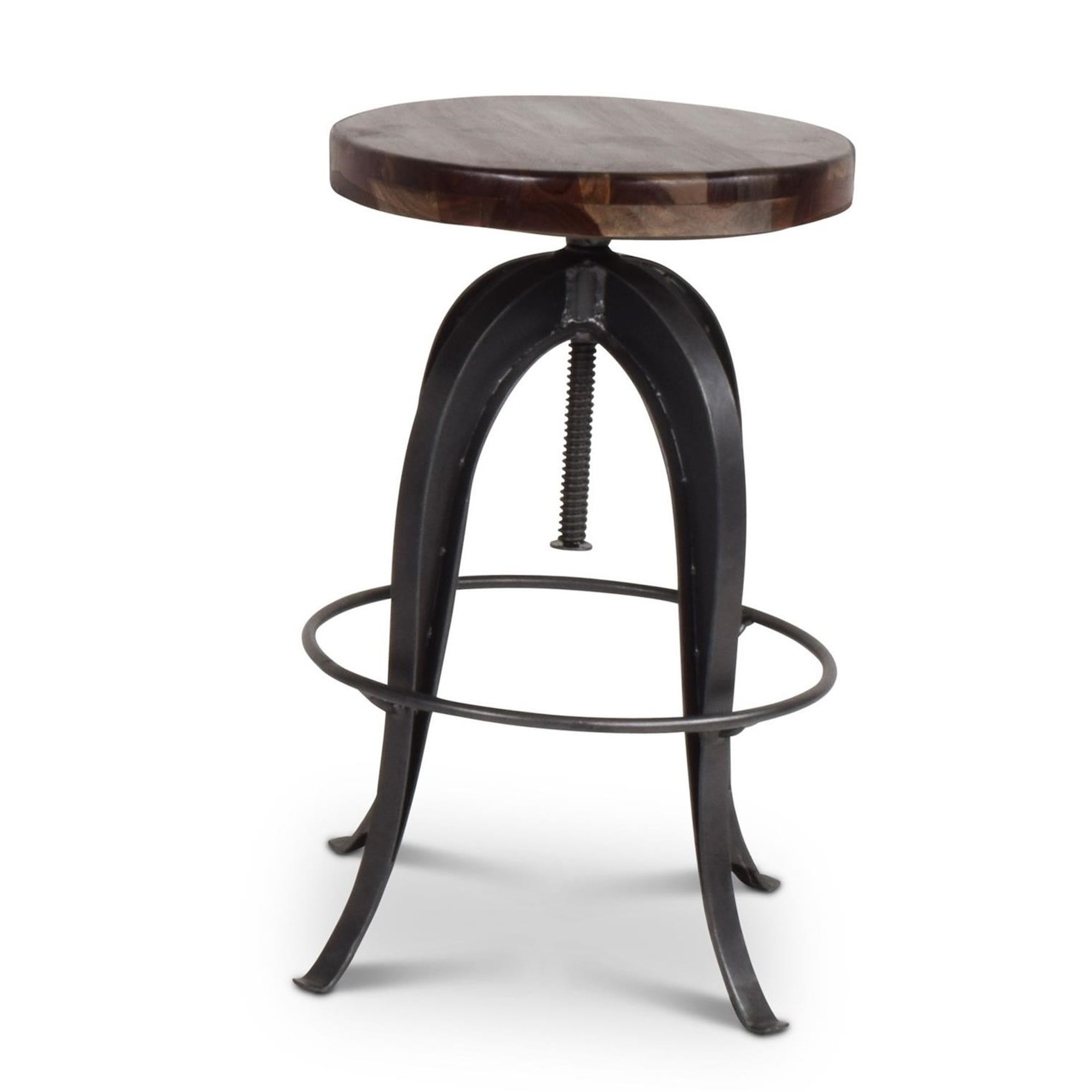 Steve Silver Sparrow SP300S Industrial Adjustable Round Stool | Dunk ...
