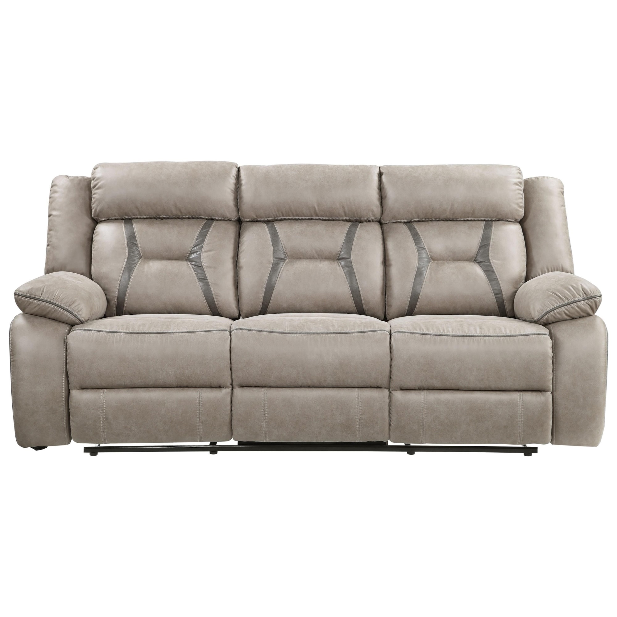 Steve Silver Tyson TY850S Casual Manual Recliner Sofa w/Drop Down ...