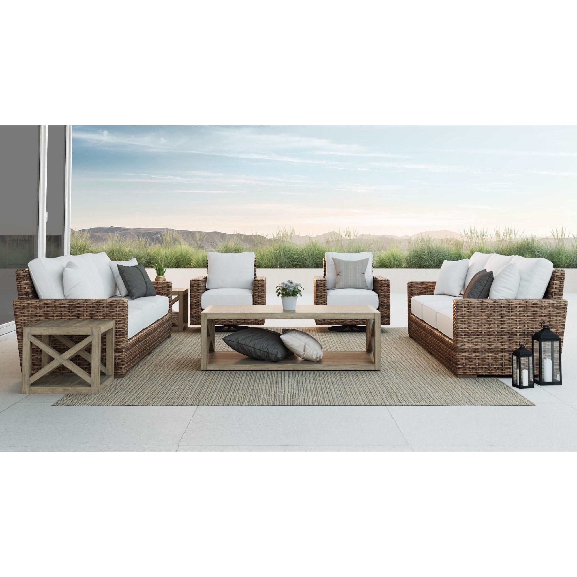 Sunset West Havana 1701-22 Outdoor Mid Sofa | Belfort Furniture ...