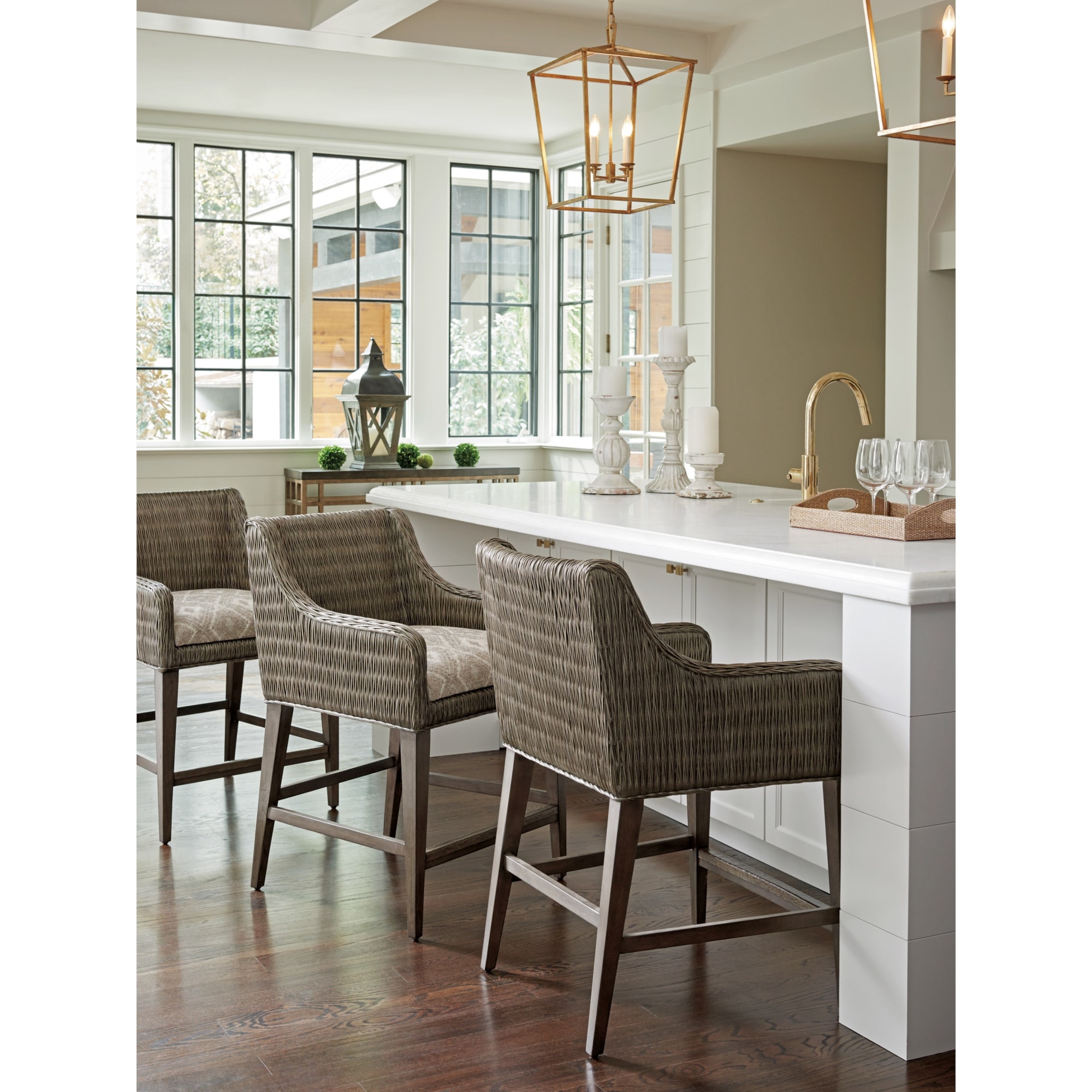 Tommy Bahama Home Cypress Point 562-895 Turner Woven Rattan Counter ...